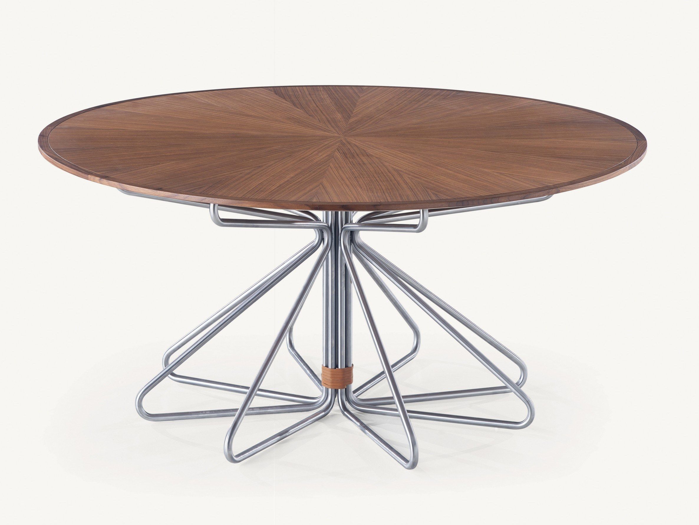 GEOMETRIC | Dining Table Round steel and wood dining table By ...