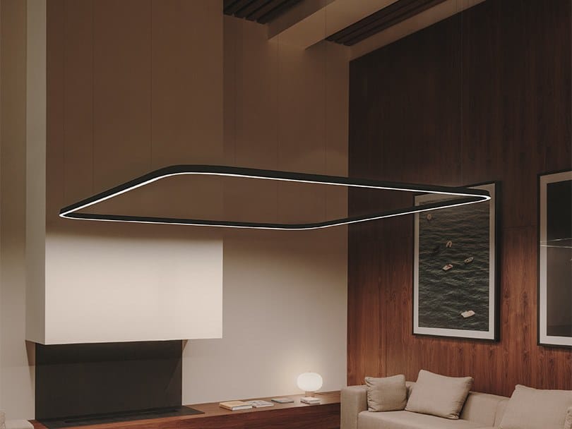 GEOMETRIC RECTANGLE Lámpara colgante By LedsC4 | design Ramón Benedito