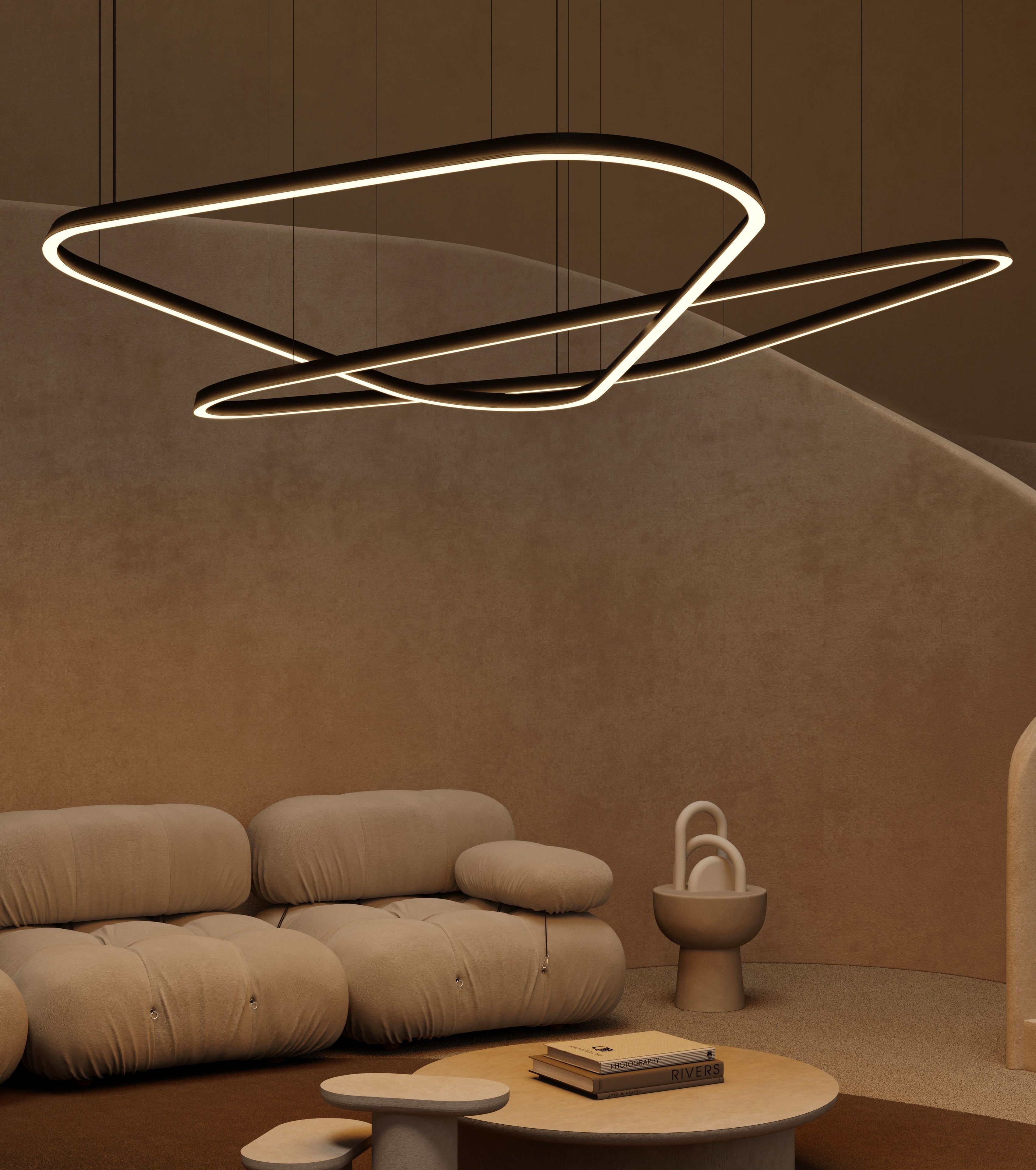 GEOMETRIC TRIANGLE Pendant lamp By LedsC4 | design Ramón Benedito