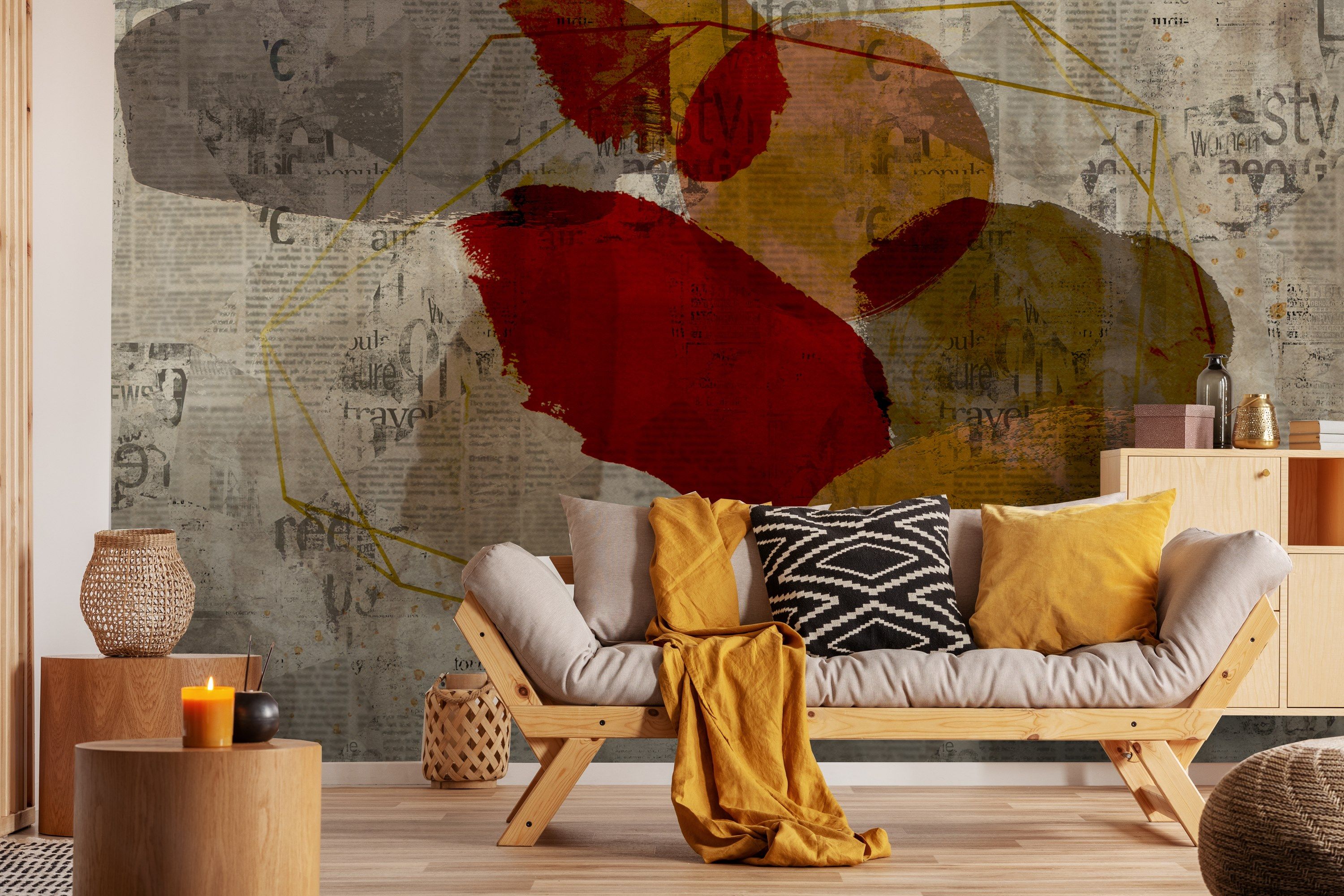 GEOMETRIC WALL Wallpaper By Carta da Parati Artistica | design Giorgia ...