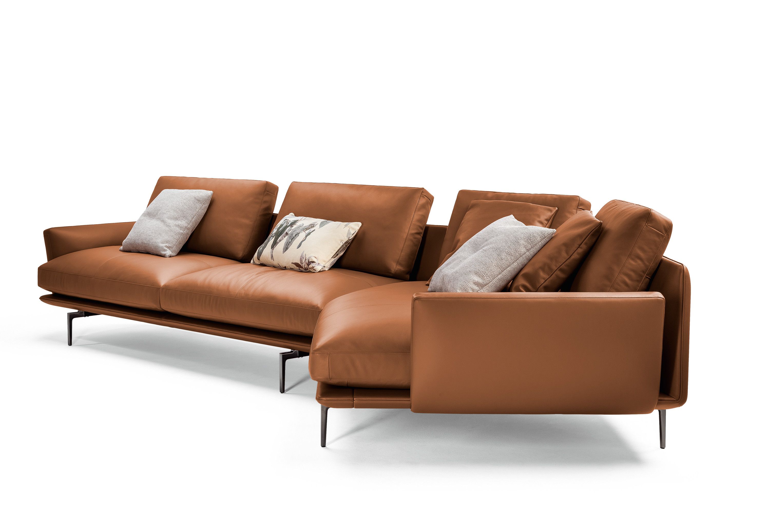 GET BACK 3 seater leather sofa By Poltrona Frau | design Palomba ...