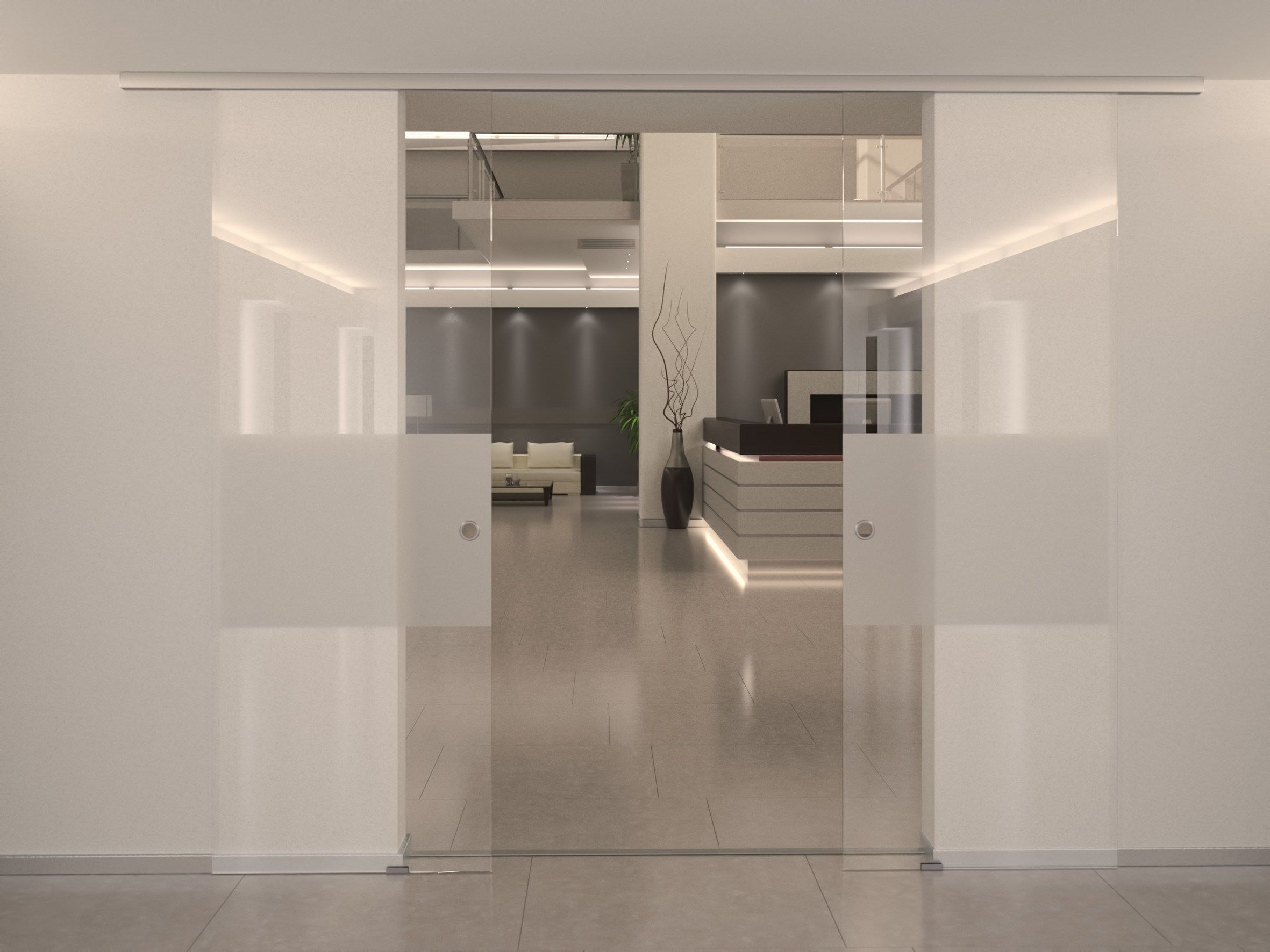 GEZE LEVOLAN 60 / 120 Metal sliding door track By GEZE