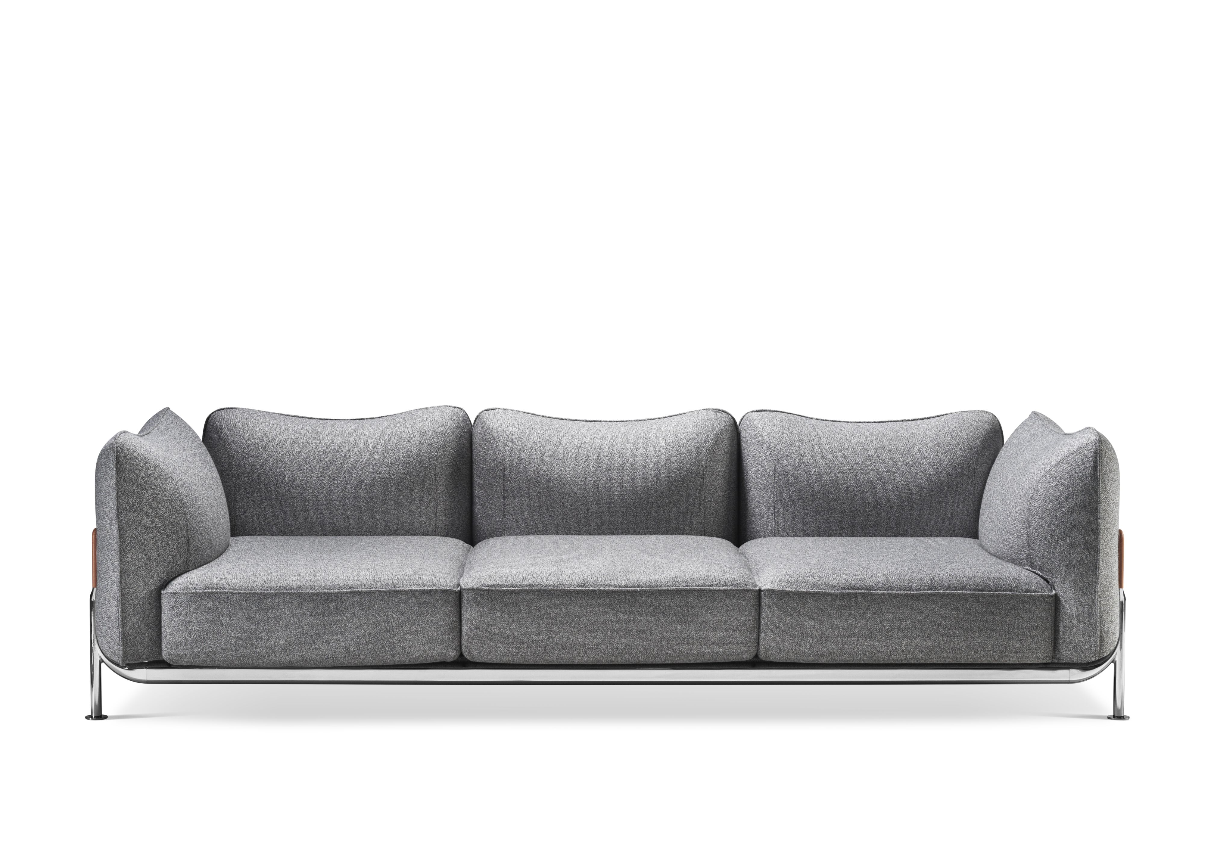 TASCA 3 seater metal sofa with metal structure By GHIDINI1961