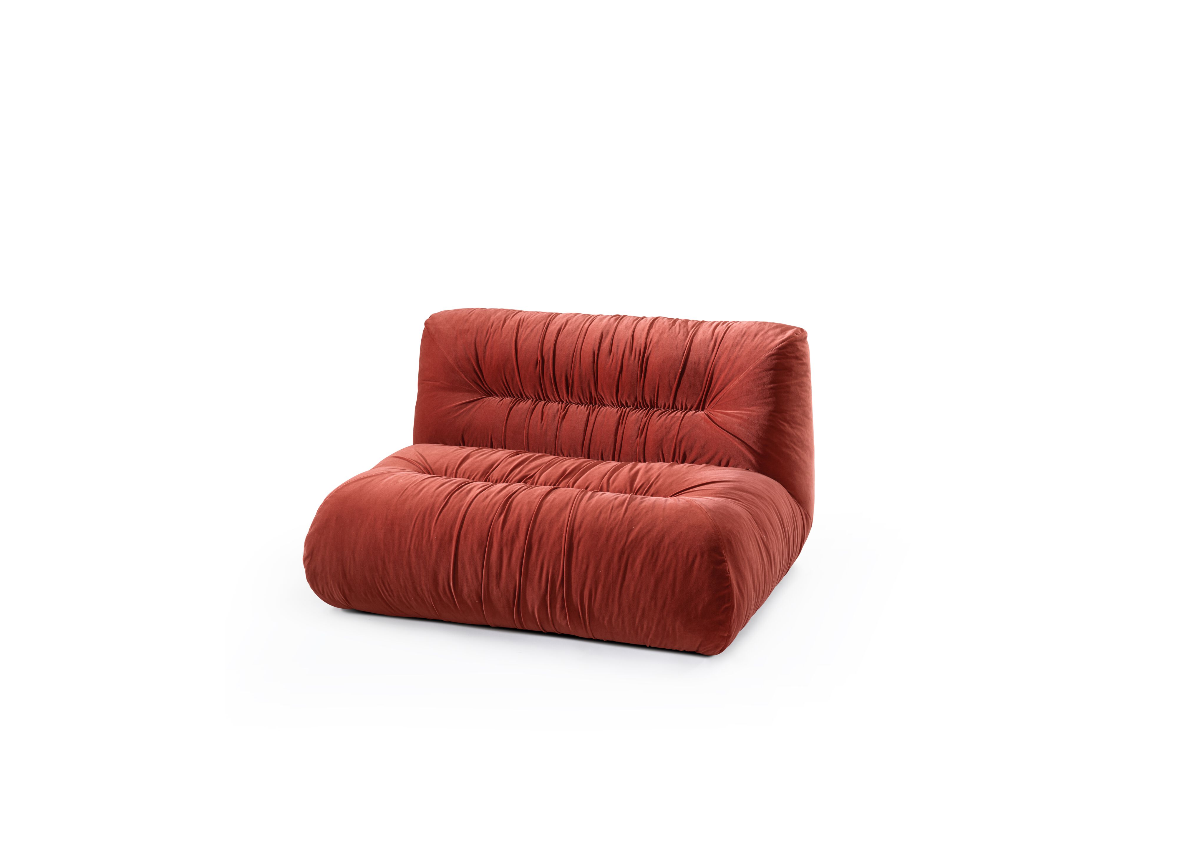 MAMBO Velvet armchair with armrests By GHIDINI1961