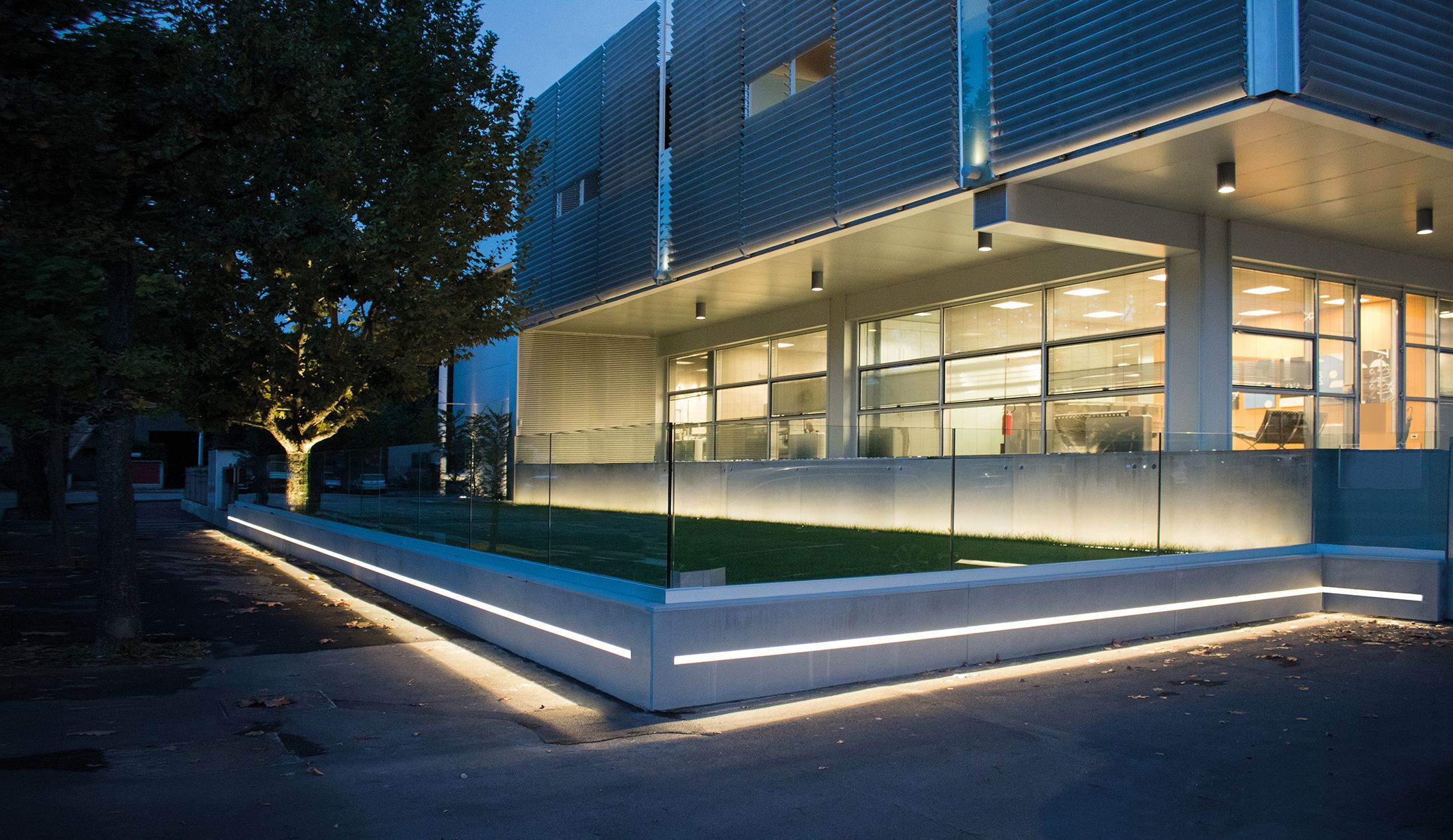 GHOST FOR CLADDING LED wall-mounted Anodized aluminium steplight By SIMES