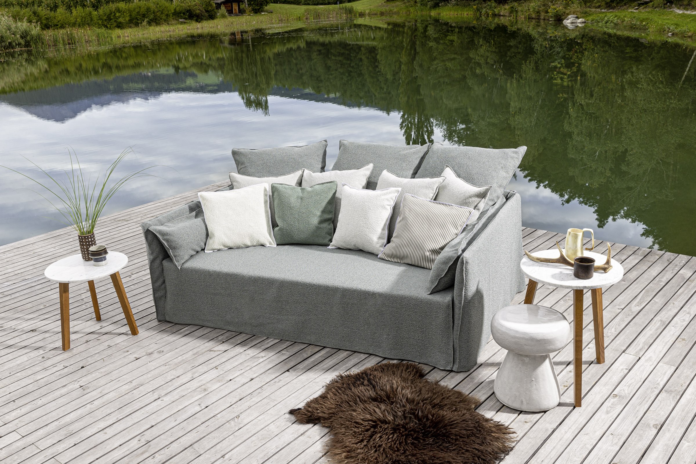 GHOST OUT 16 Garden sofa By Gervasoni | design Paola Navone