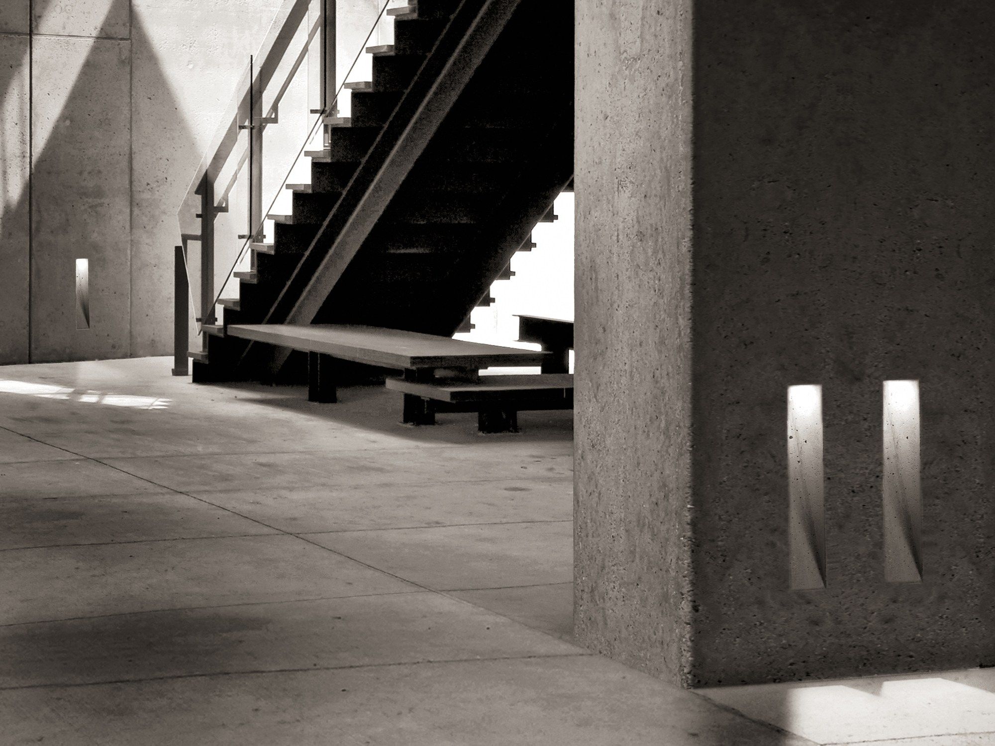 GHOST LED cement steplight By SIMES