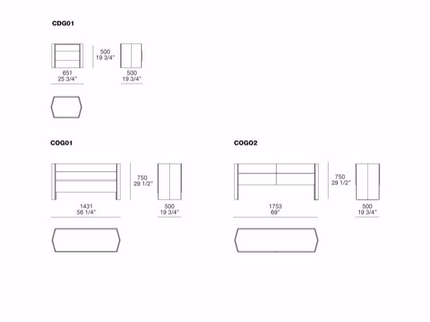 GIÒ | Chest of drawers Giò Collection By poliform