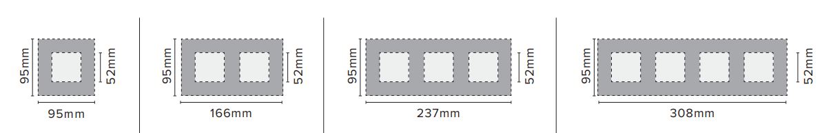 ARREDA SQUARE Switch plate By GI Gambarelli