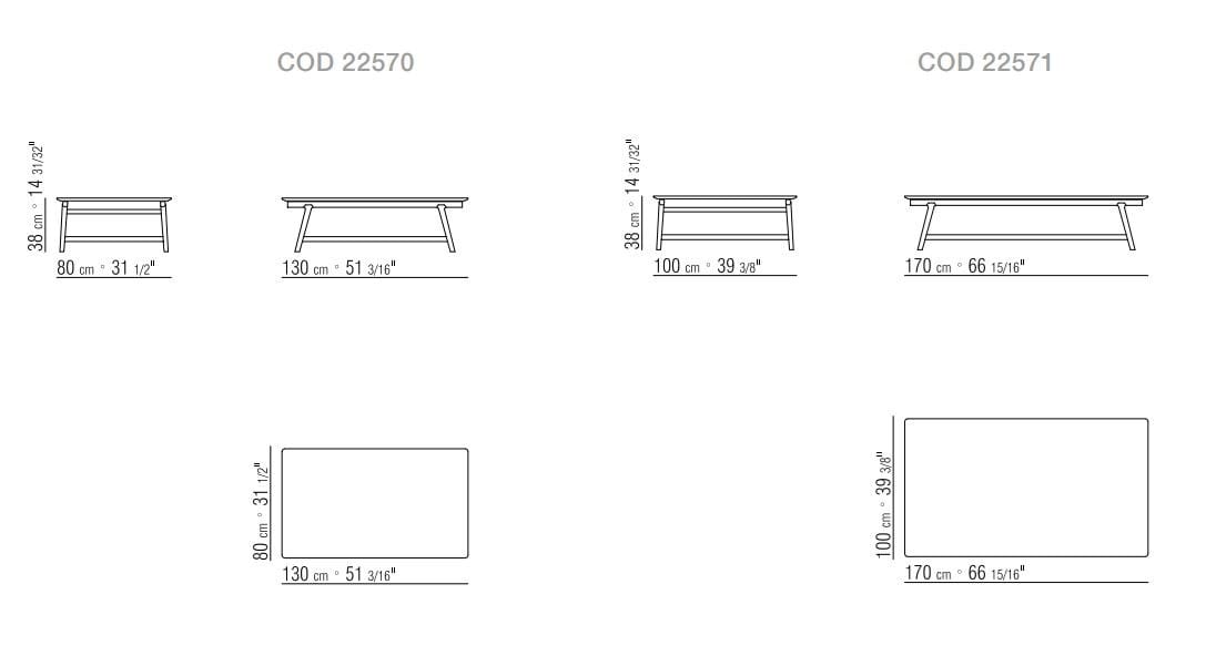 GIANO | Coffee table By Flexform design Antonio Citterio