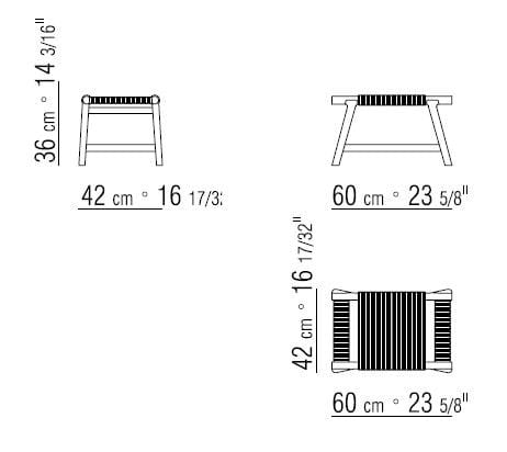 GIANO | Footstool By FLEXFORM design Antonio Citterio