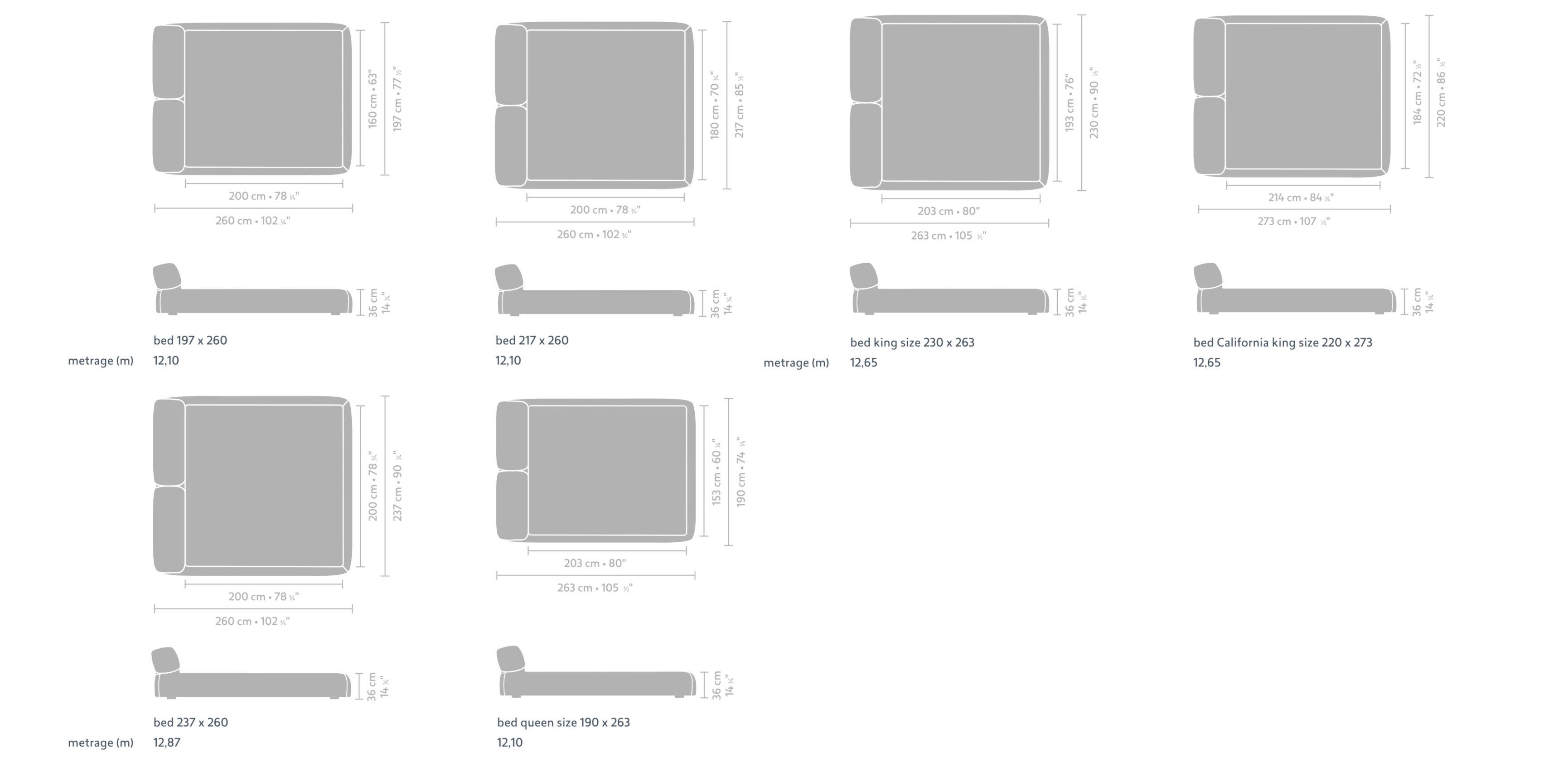 GILBERT Double bed with upholstered headboard By Linteloo | design ...