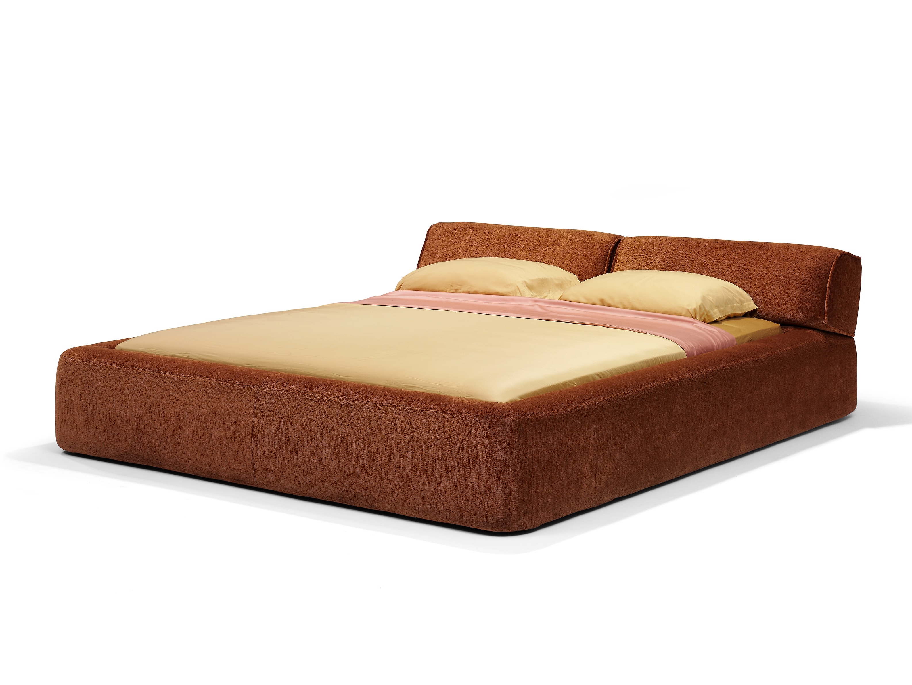 GILBERT Double bed with upholstered headboard By Linteloo | design ...