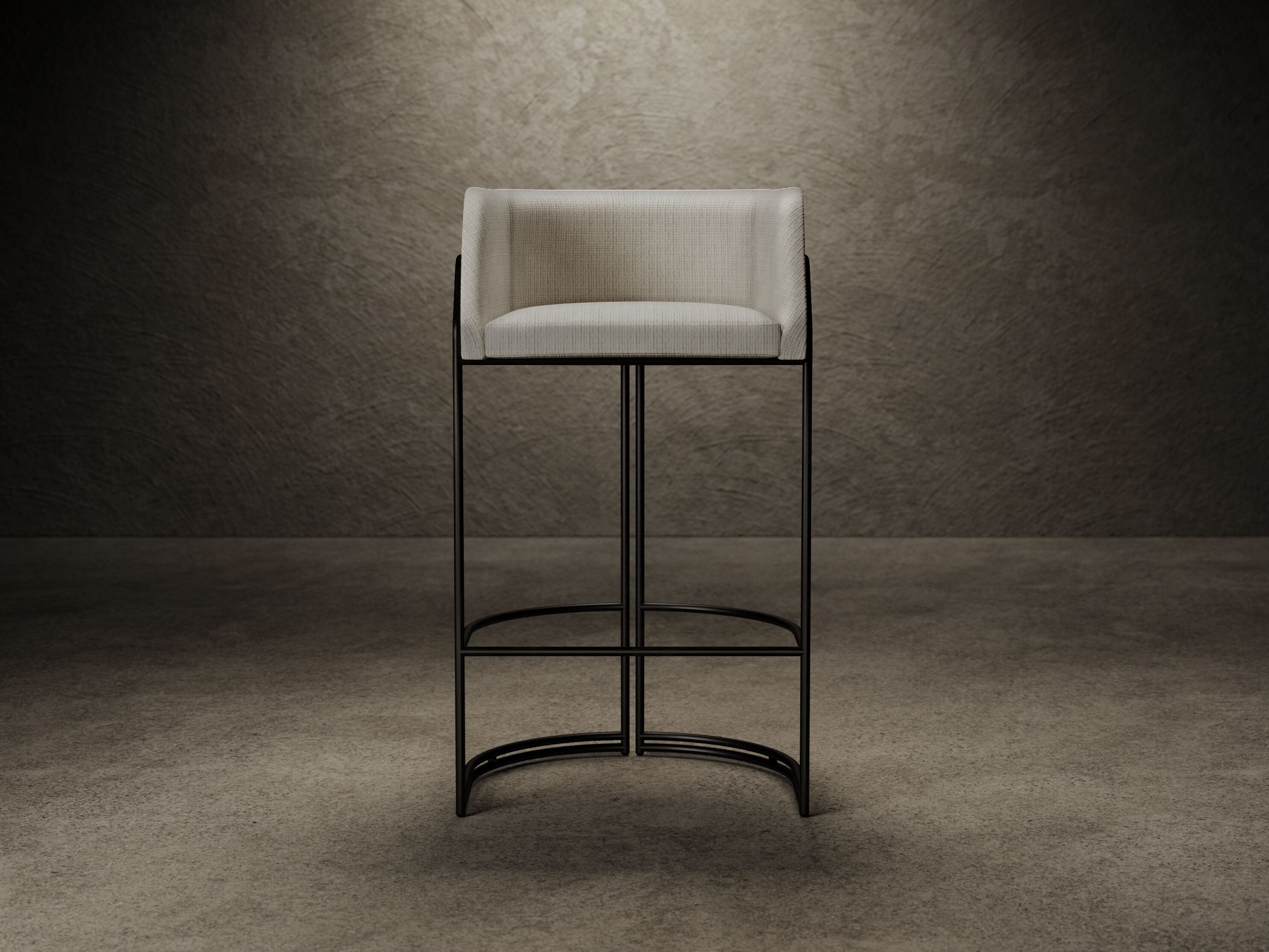 DEJA VU High upholstered fabric stool By Giopagani | design Gio Pagani