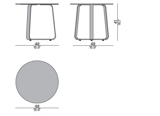 GIRO 48 花园边桌 By MANUTTI