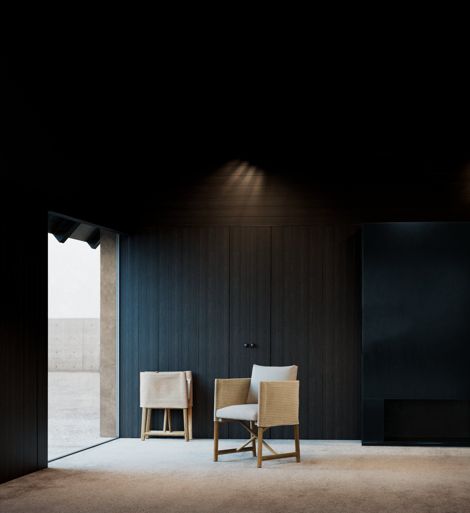 GIRO Folding chair with armrests By Kettal | design Vincent Van Duysen