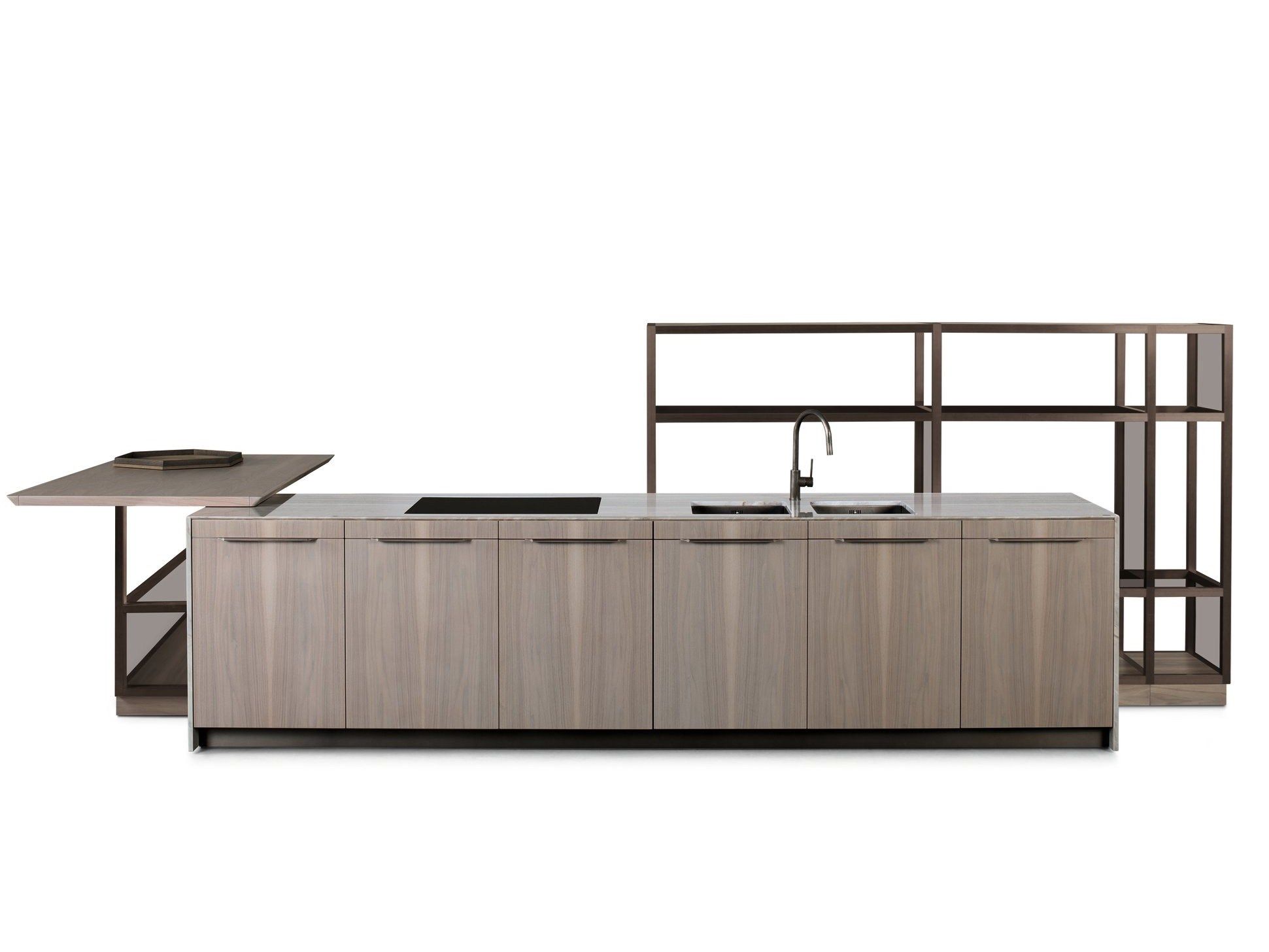 Wooden kitchen with island GK.03 By Giorgetti