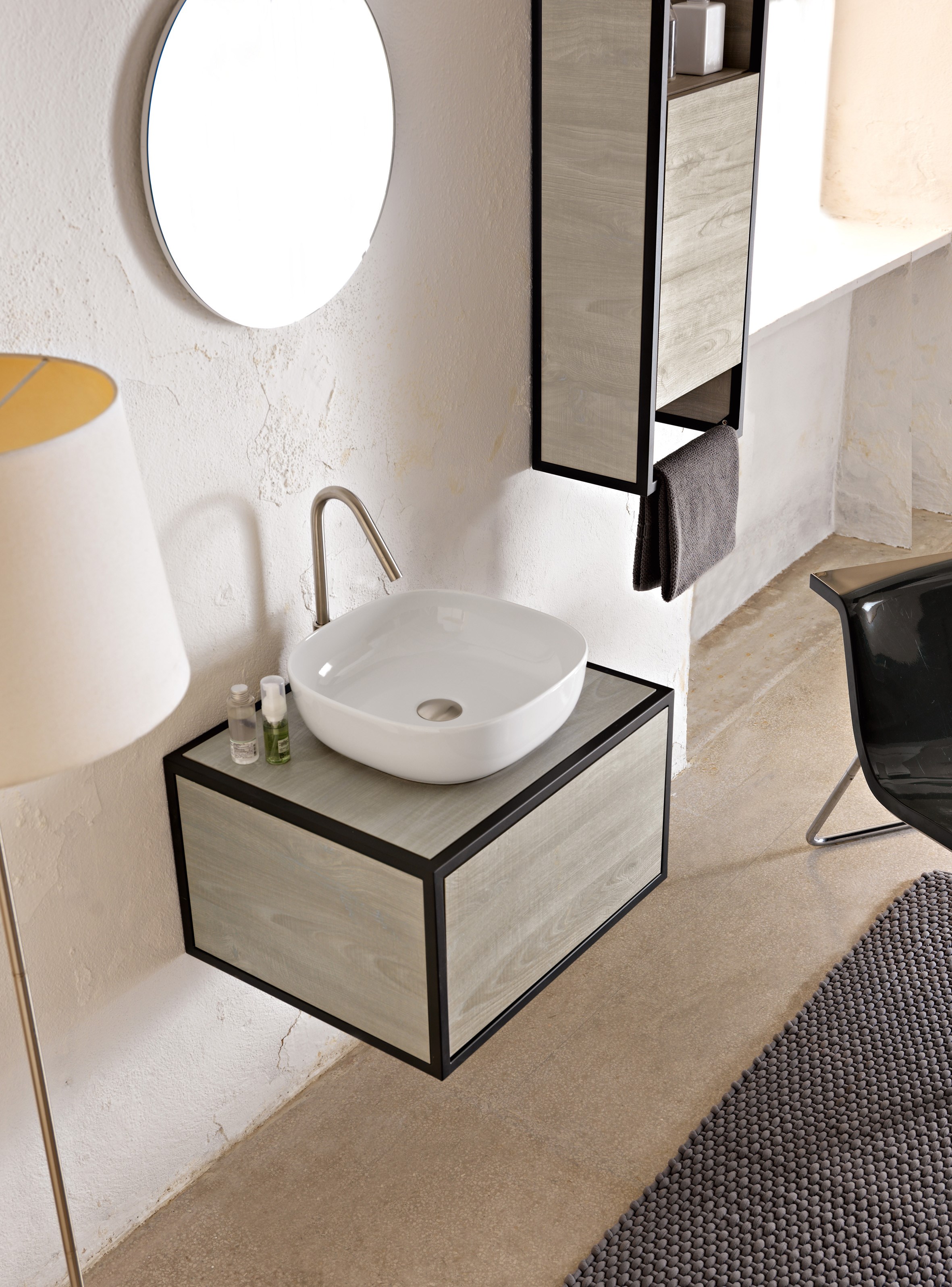 GLAM | Round washbasin By Scarabeo Ceramiche design Emo Design