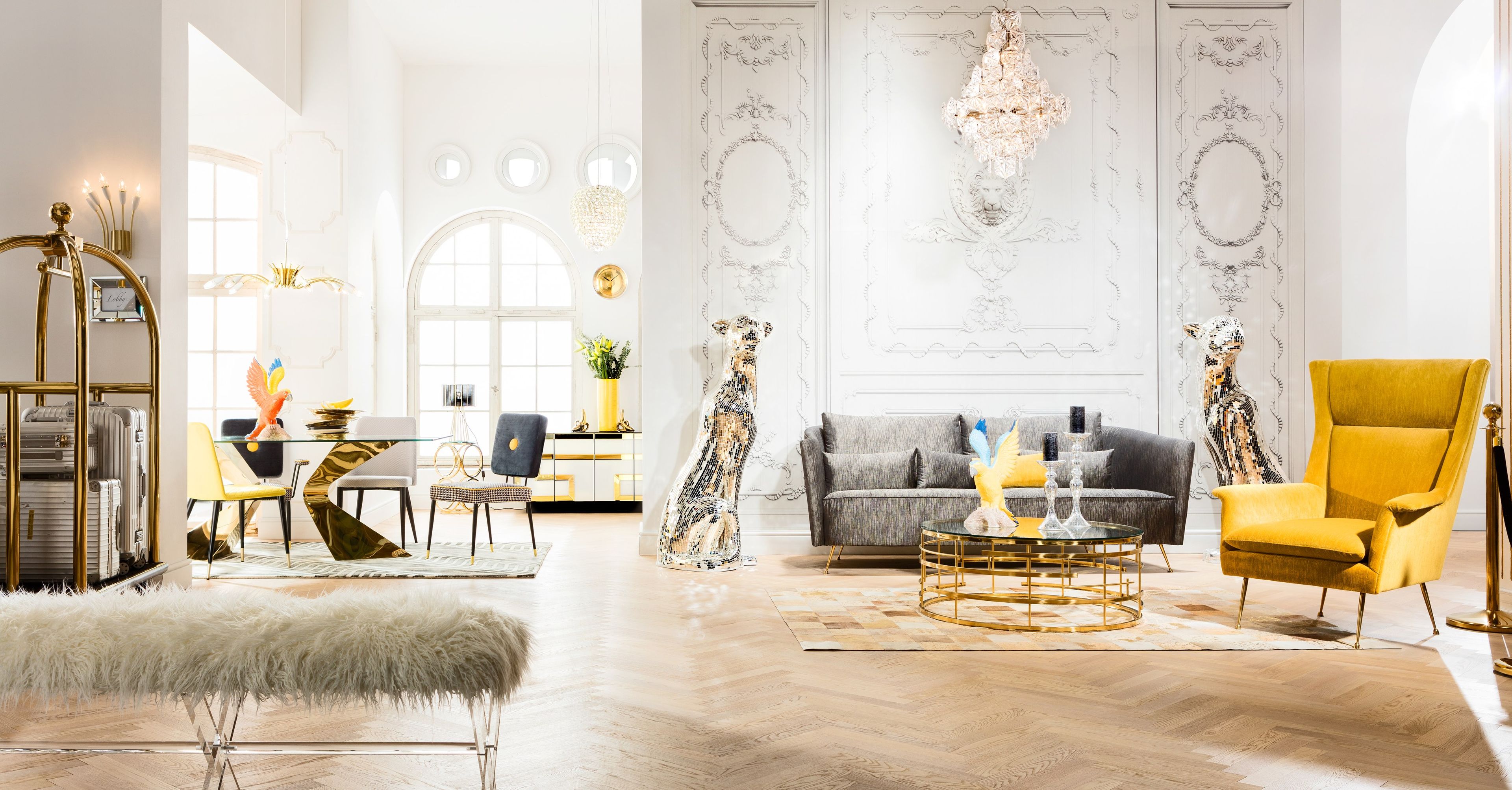 GLAMROCK | 3 seater sofa By KARE-DESIGN