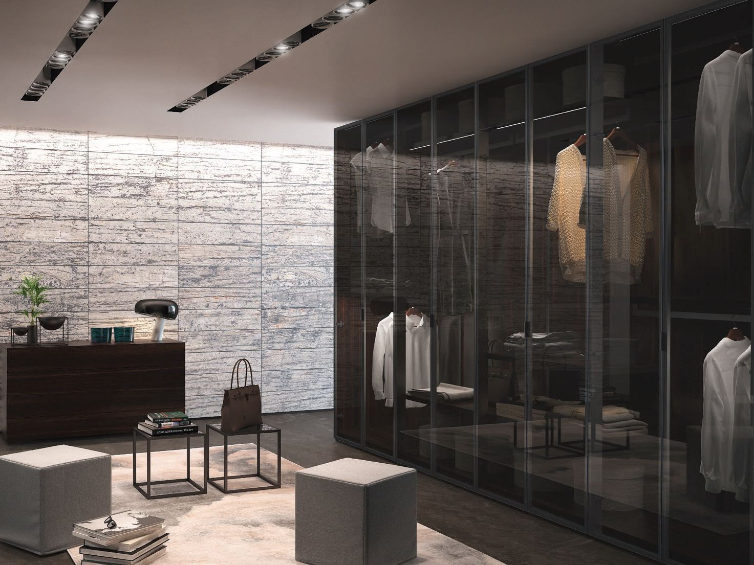 GLASS | Glass wardrobe By JESSE