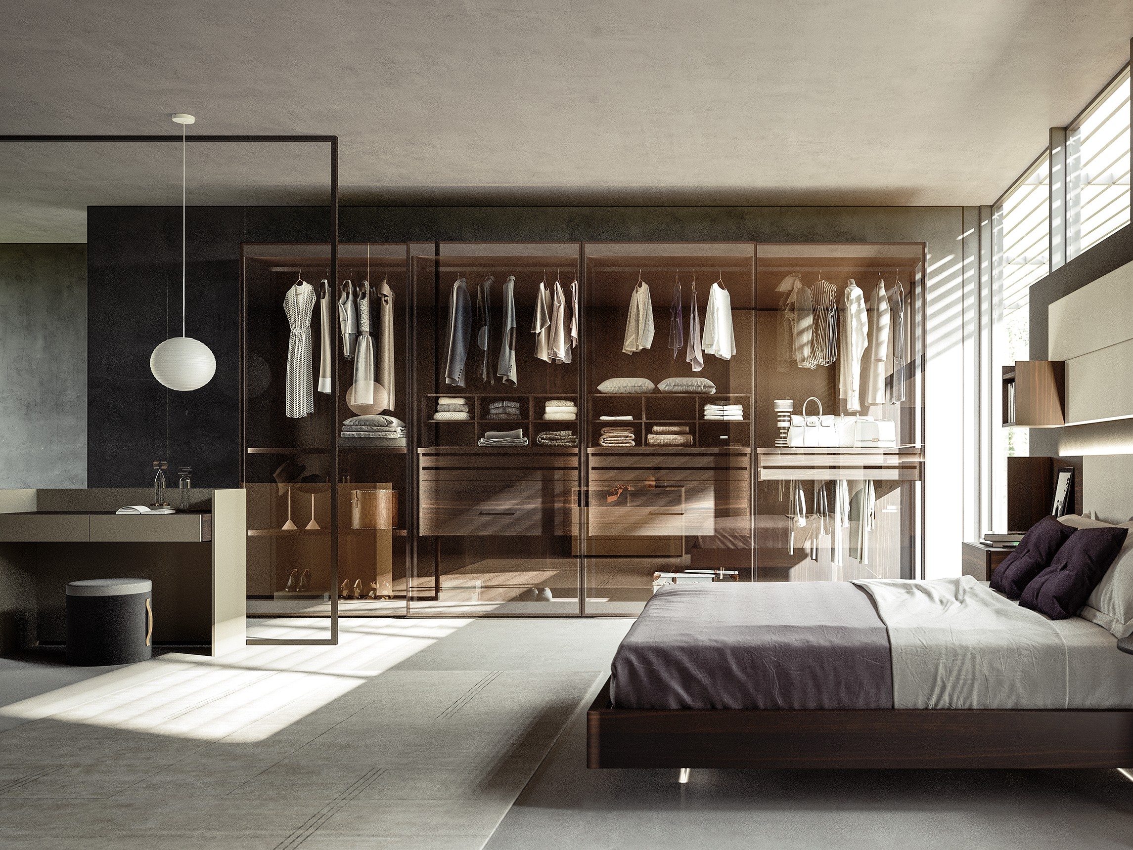 GLASS | Glass wardrobe By JESSE