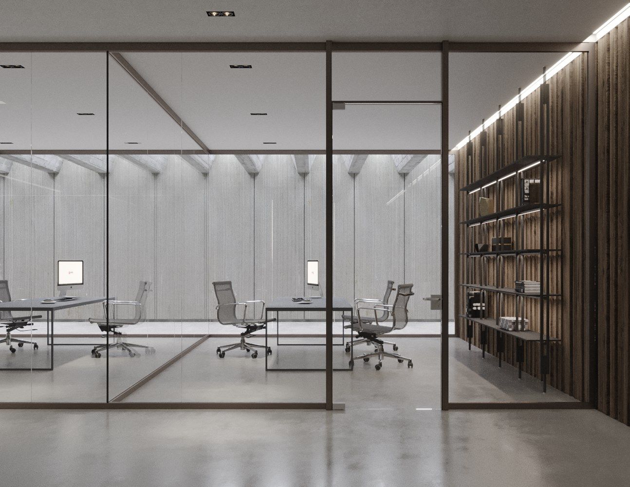 Glass office partition GLASS PARTITION By METRA Building