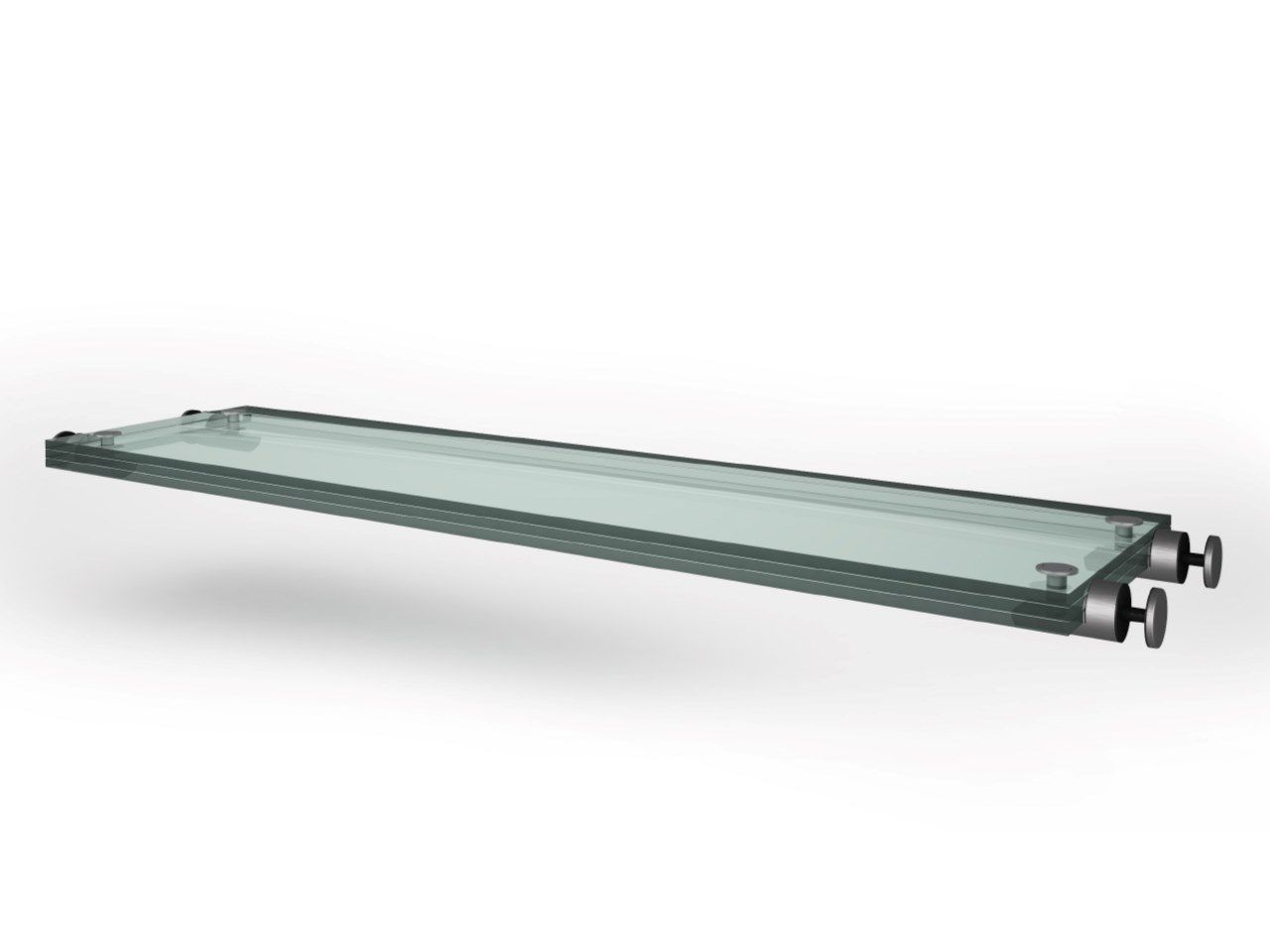 GLASS STEP Open staircase By IAM DESIGN