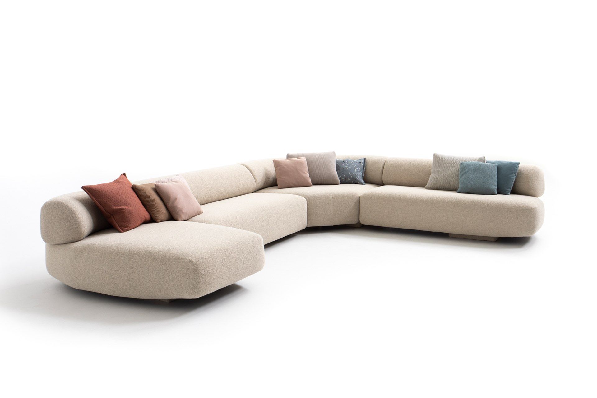 GOGAN Sectional fabric sofa with removable cover By Moroso | design ...