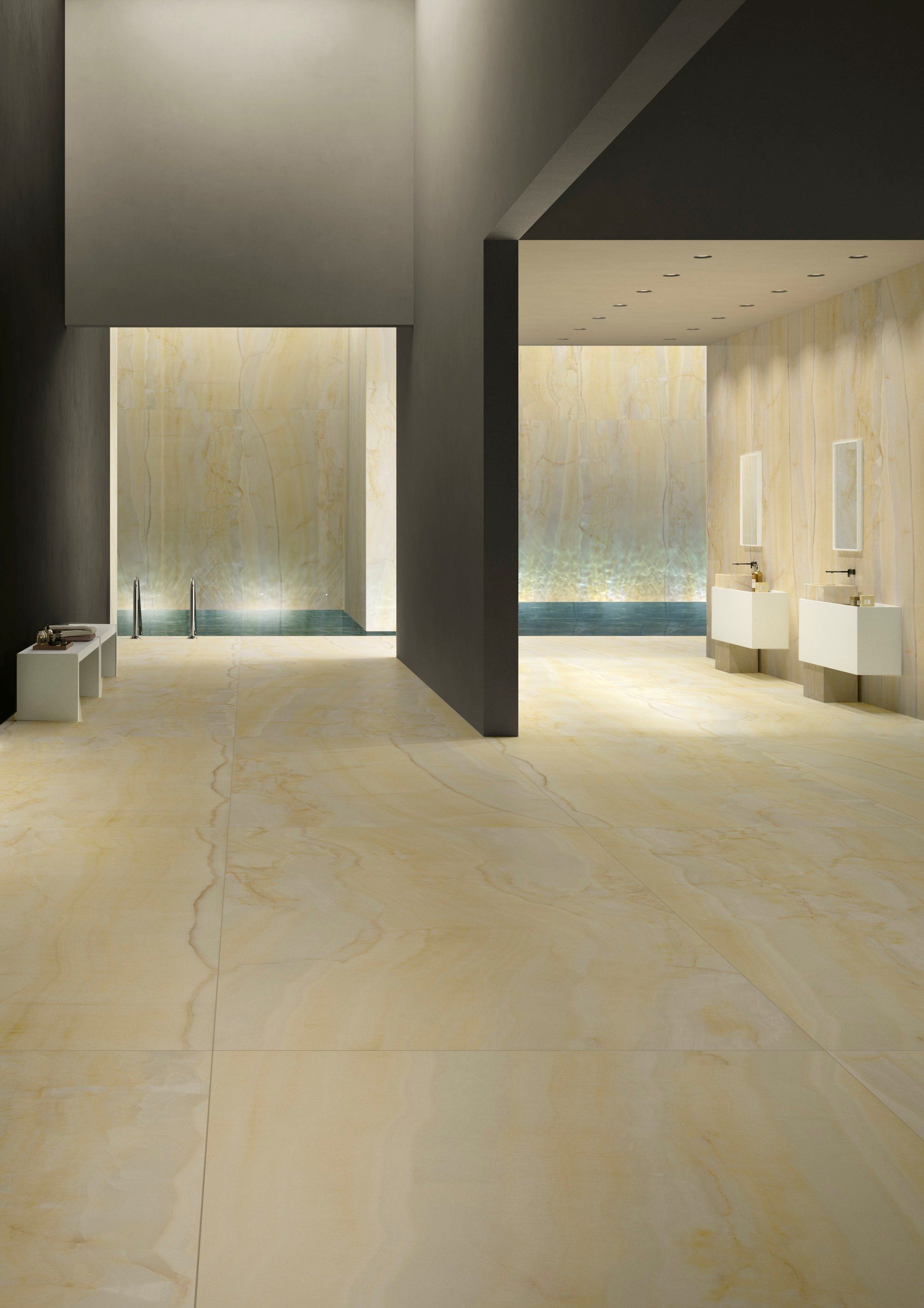 Pavimento/rivestimento in gres porcellanato effetto marmo GOLD ONYX ...