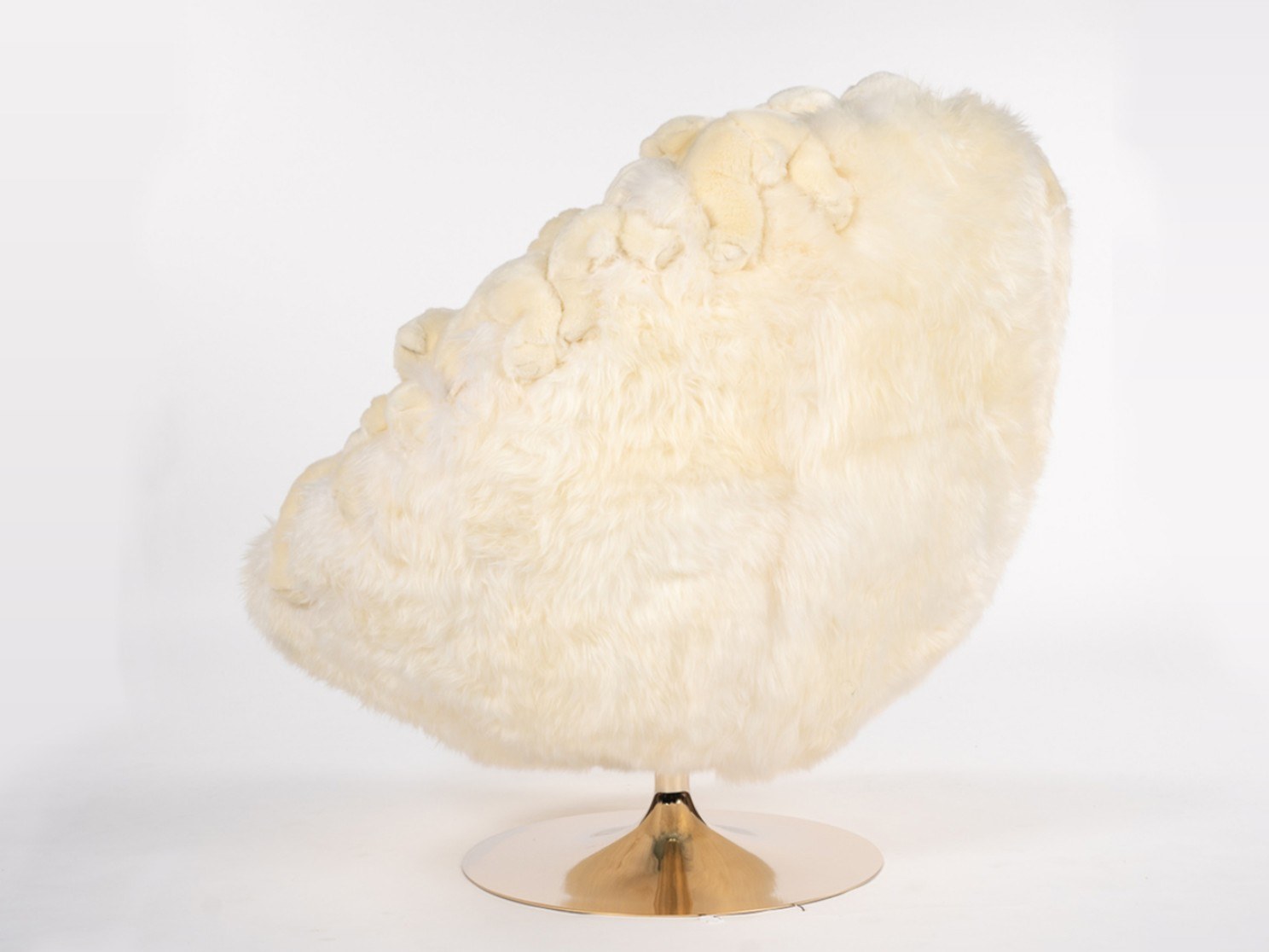 GOLDEN ICEBERG Upholstered polyester armchair By APCOLLECTION