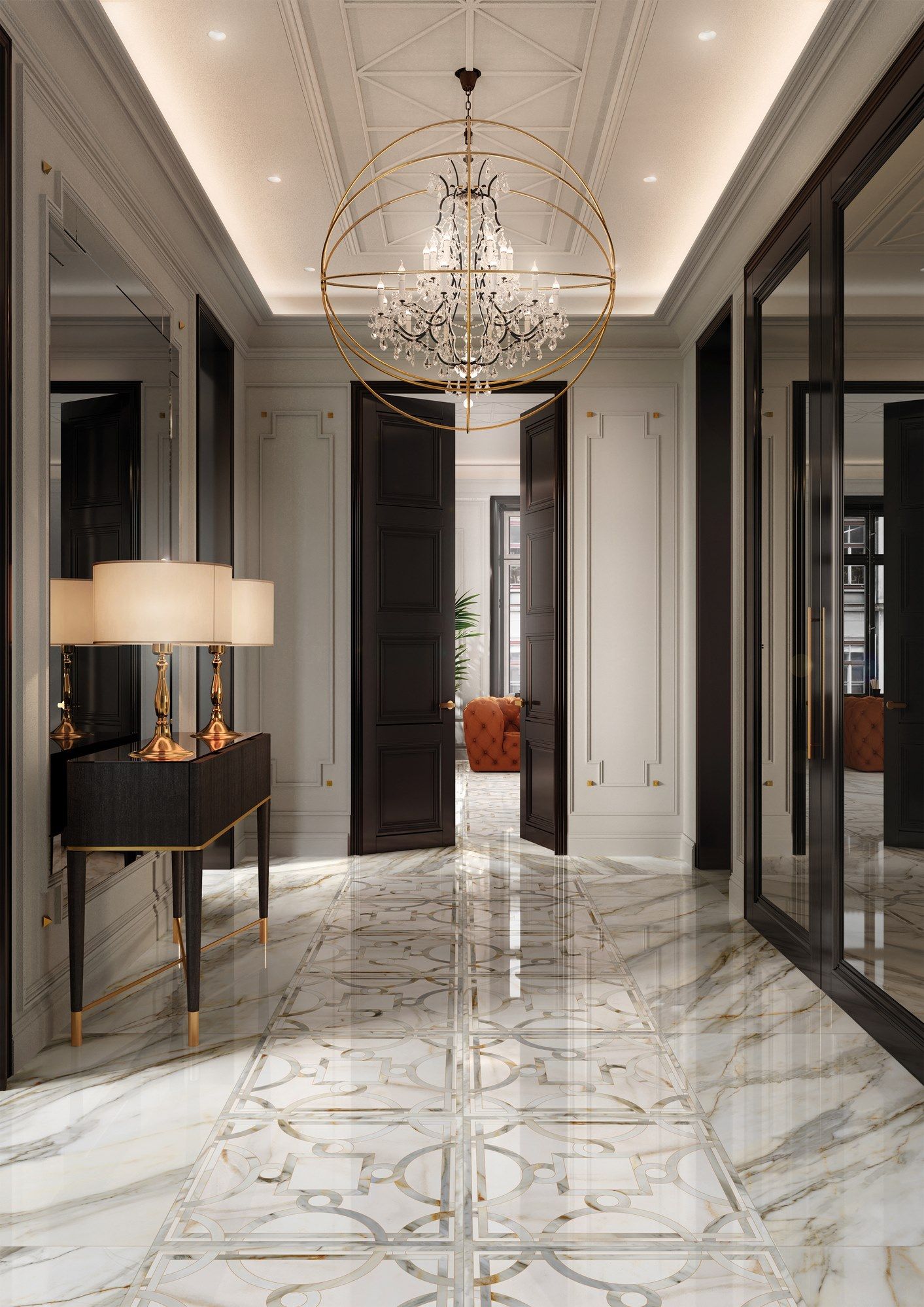 Pavimento/rivestimento in gres porcellanato effetto marmo GOLDEN PURE ...