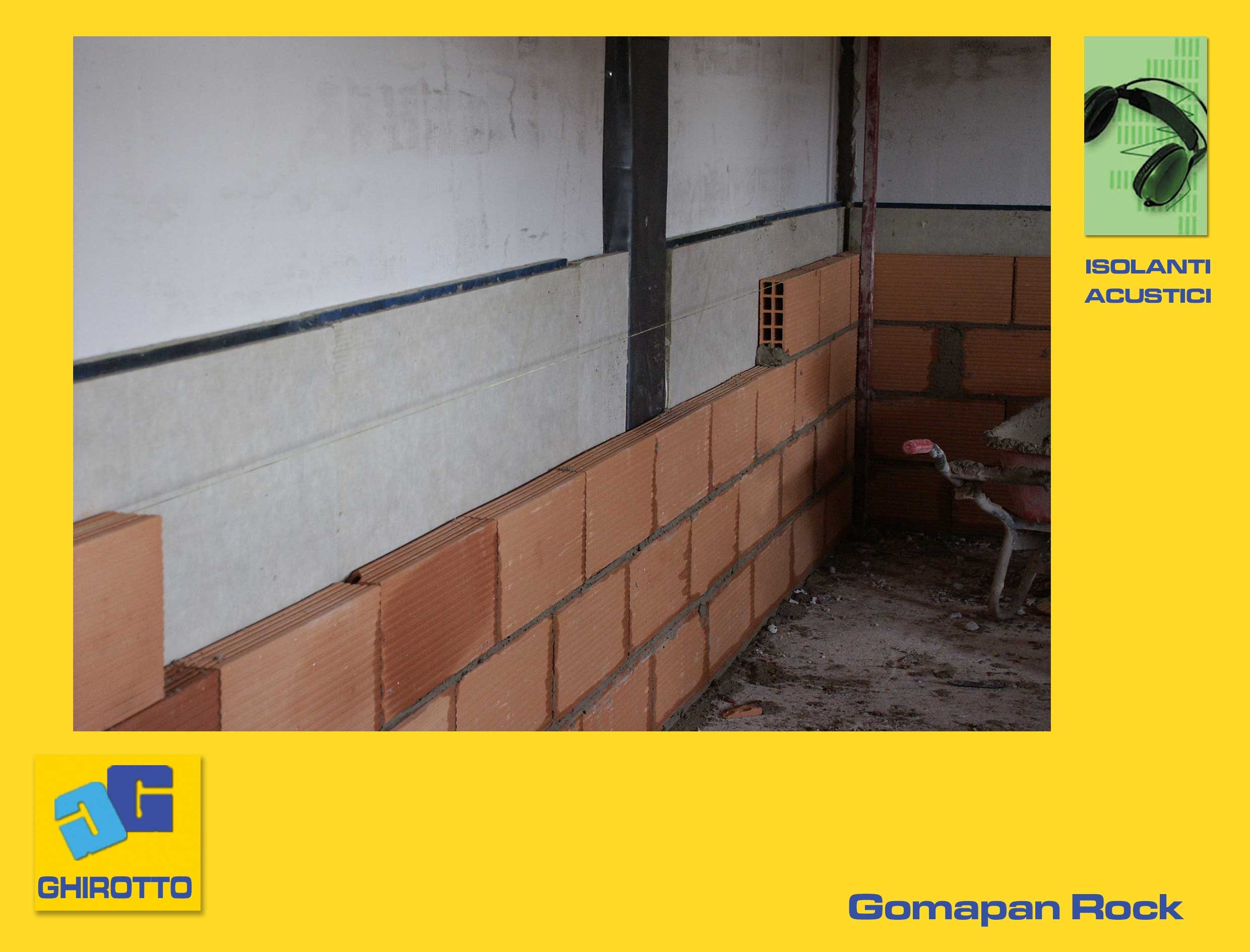 GOMMAPAN ROCK Sound insulation and sound absorbing panel in mineral ...