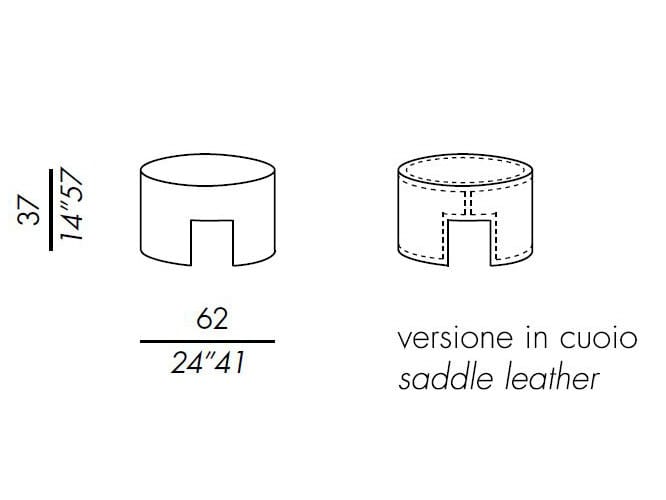 GONG | Coffee table By Meridiani