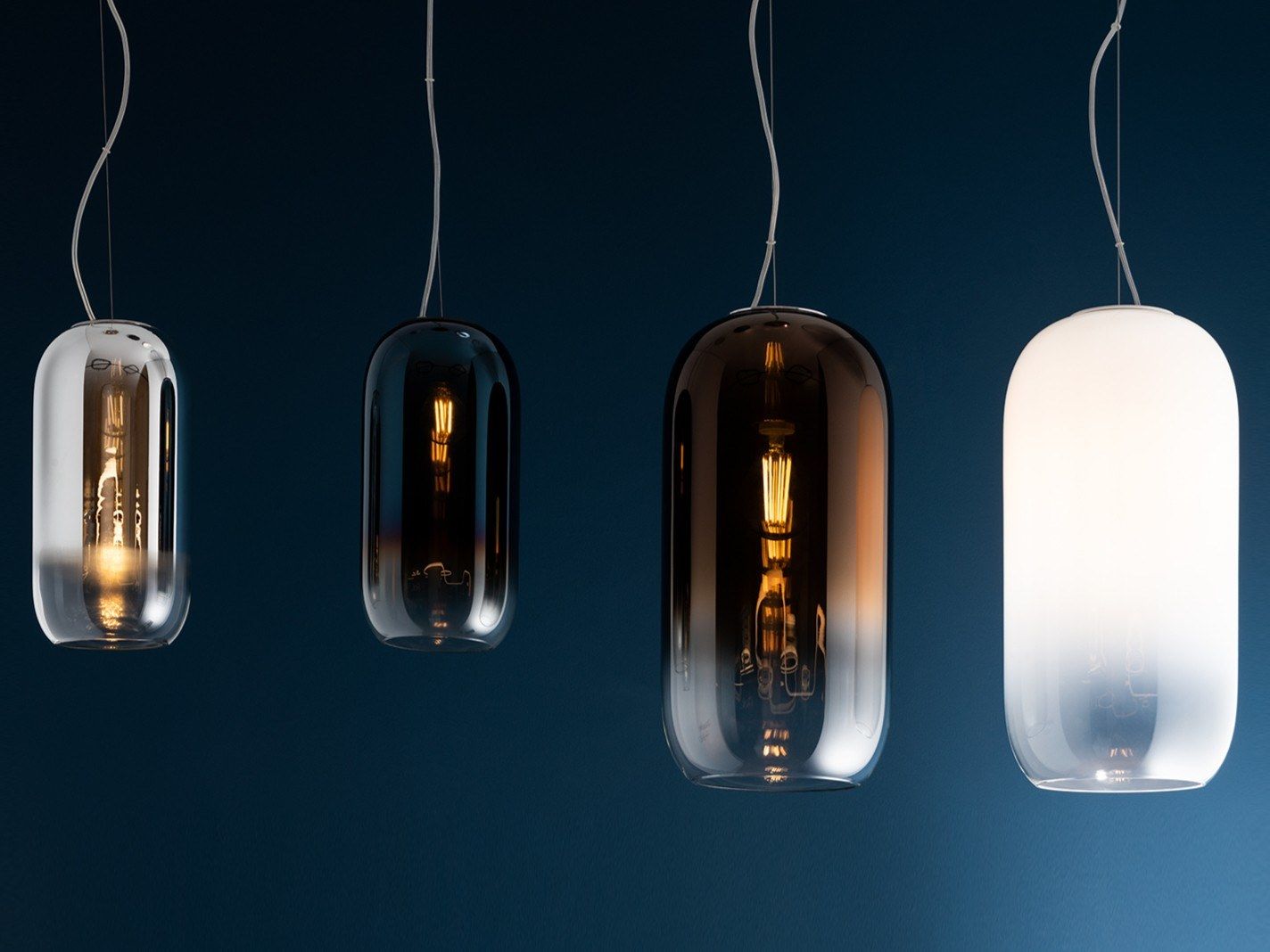 GOPLE LED blown glass pendant lamp By Artemide | design BIG | Bjarke ...