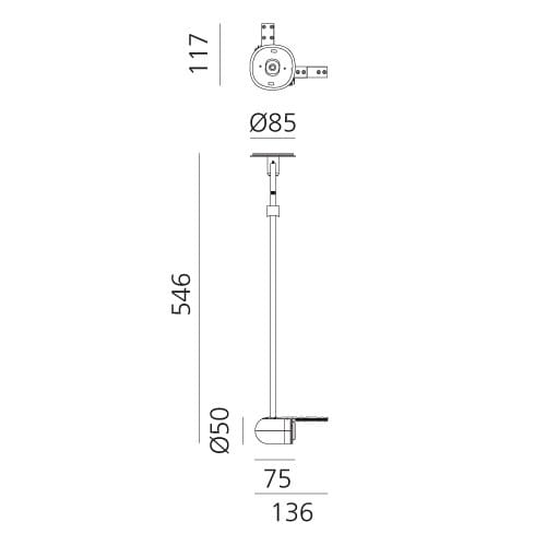 GOPLE SYSTEM lampe sur rails By Artemide design BIG | Bjarke Ingels Group