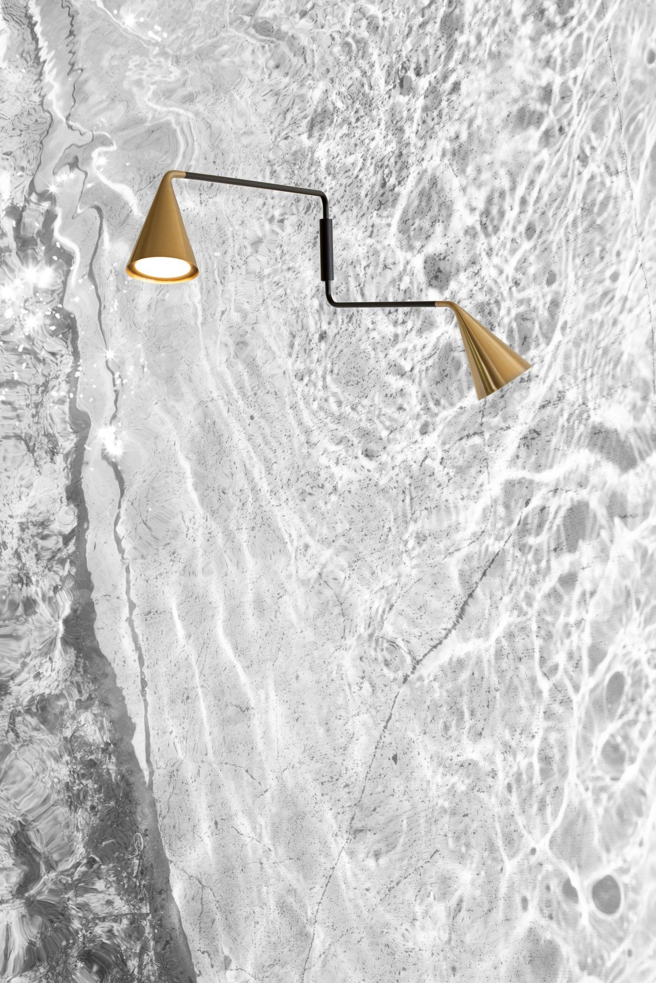 GORDON Adjustable metal wall lamp By Tooy | design Corrado Dotti