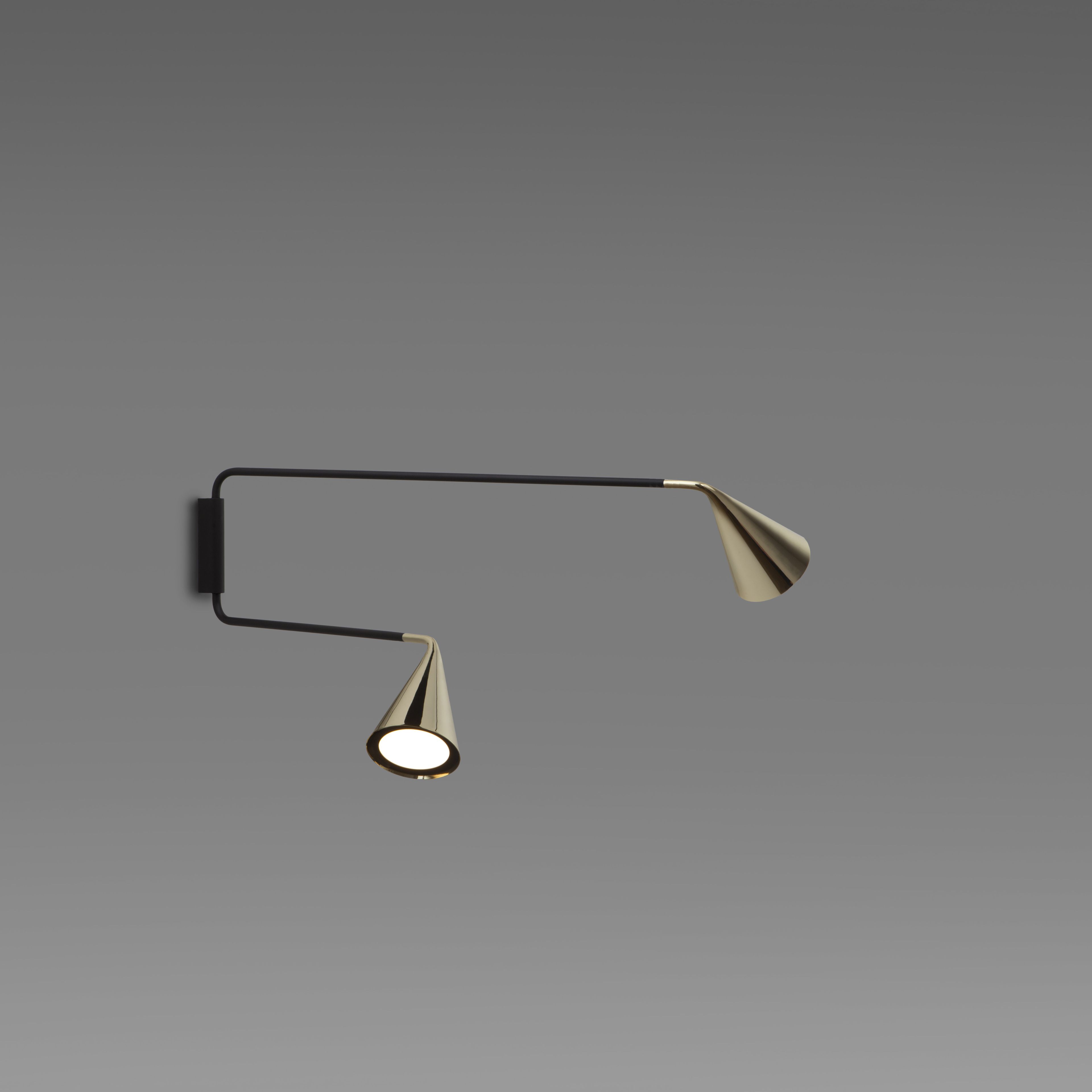 GORDON Adjustable metal wall lamp By Tooy | design Corrado Dotti
