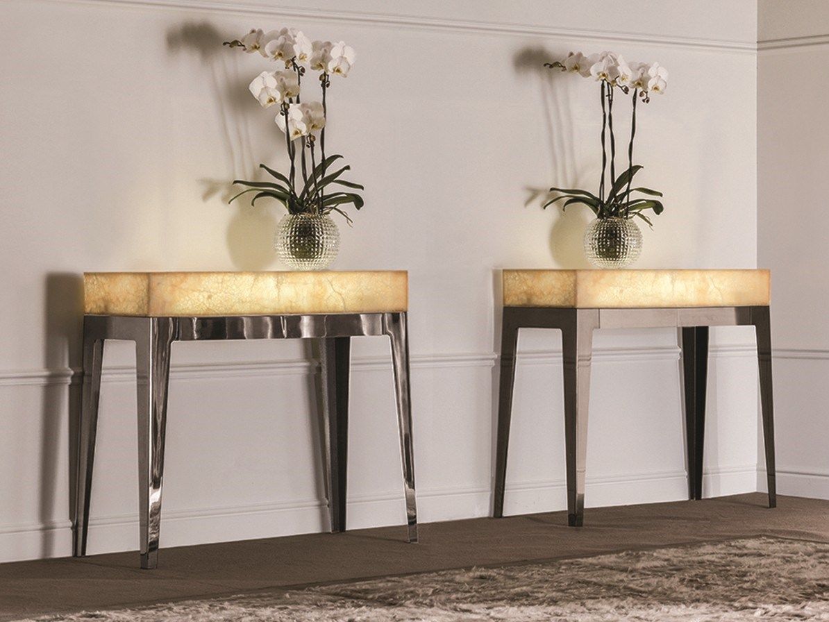 LOVELUXE Onyx console table with light By Longhi | design Giuseppe Viganò