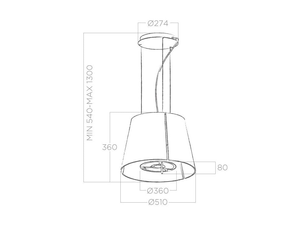 GRACE | Island hood By Elica