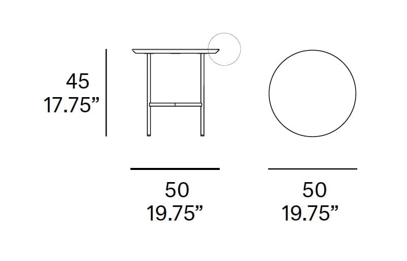 GRADA Round Dekton® garden side table By EXPORMIM | design Lievore ...
