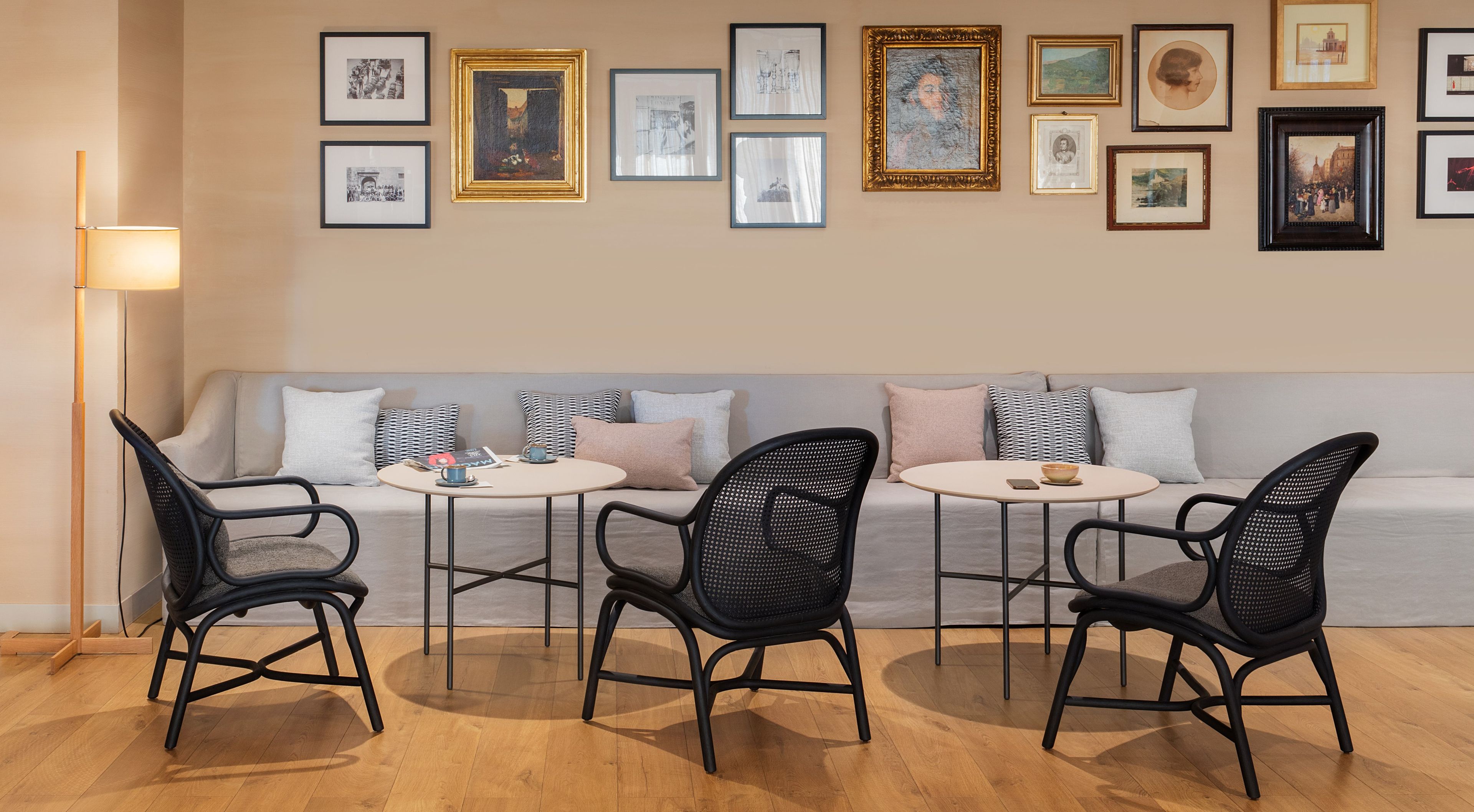 GRADA Stainless steel and wood table By EXPORMIM | design Lievore Altherr Molina