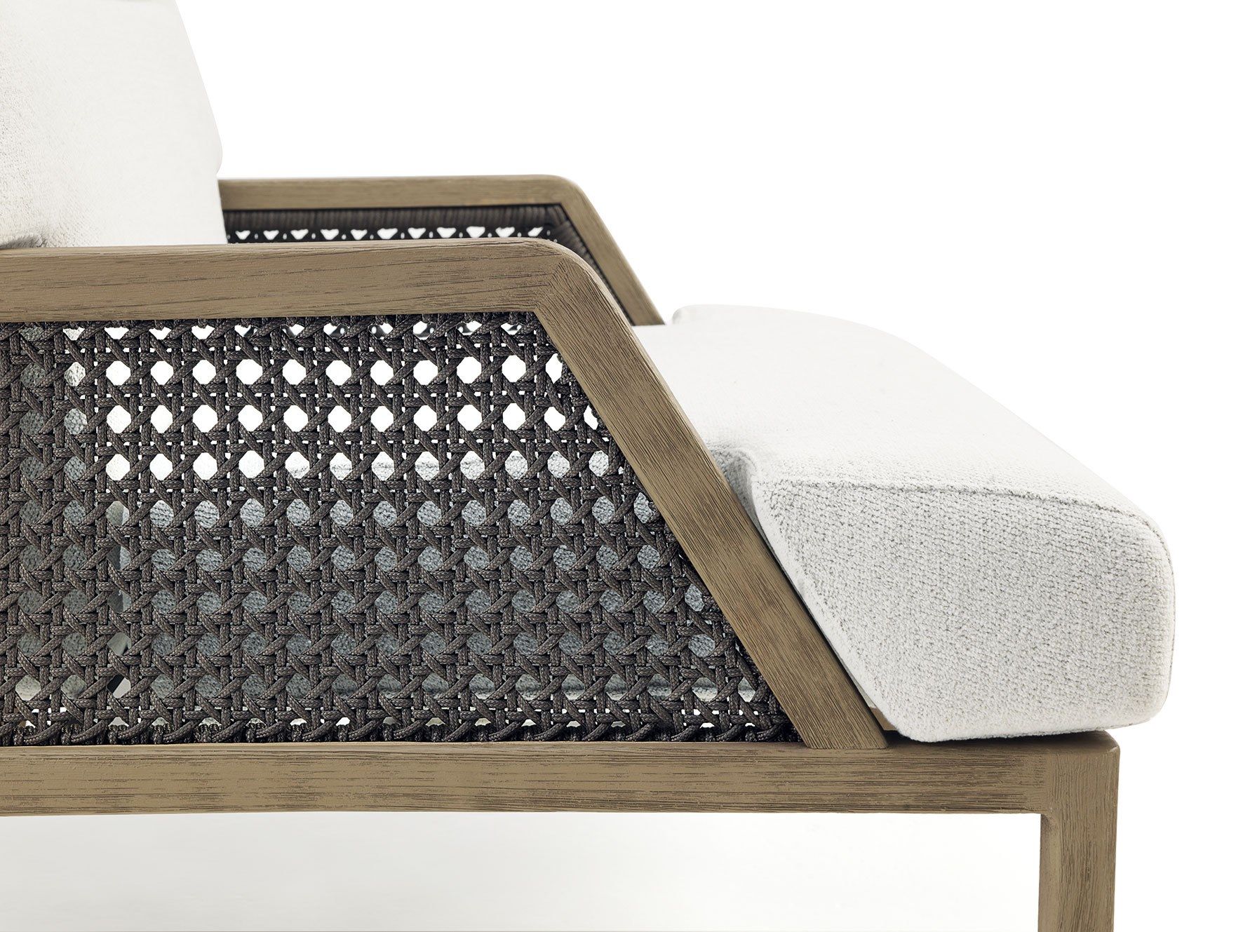 GRAND LIFE Bergere garden armchair with armrests By Ethimo | design ...