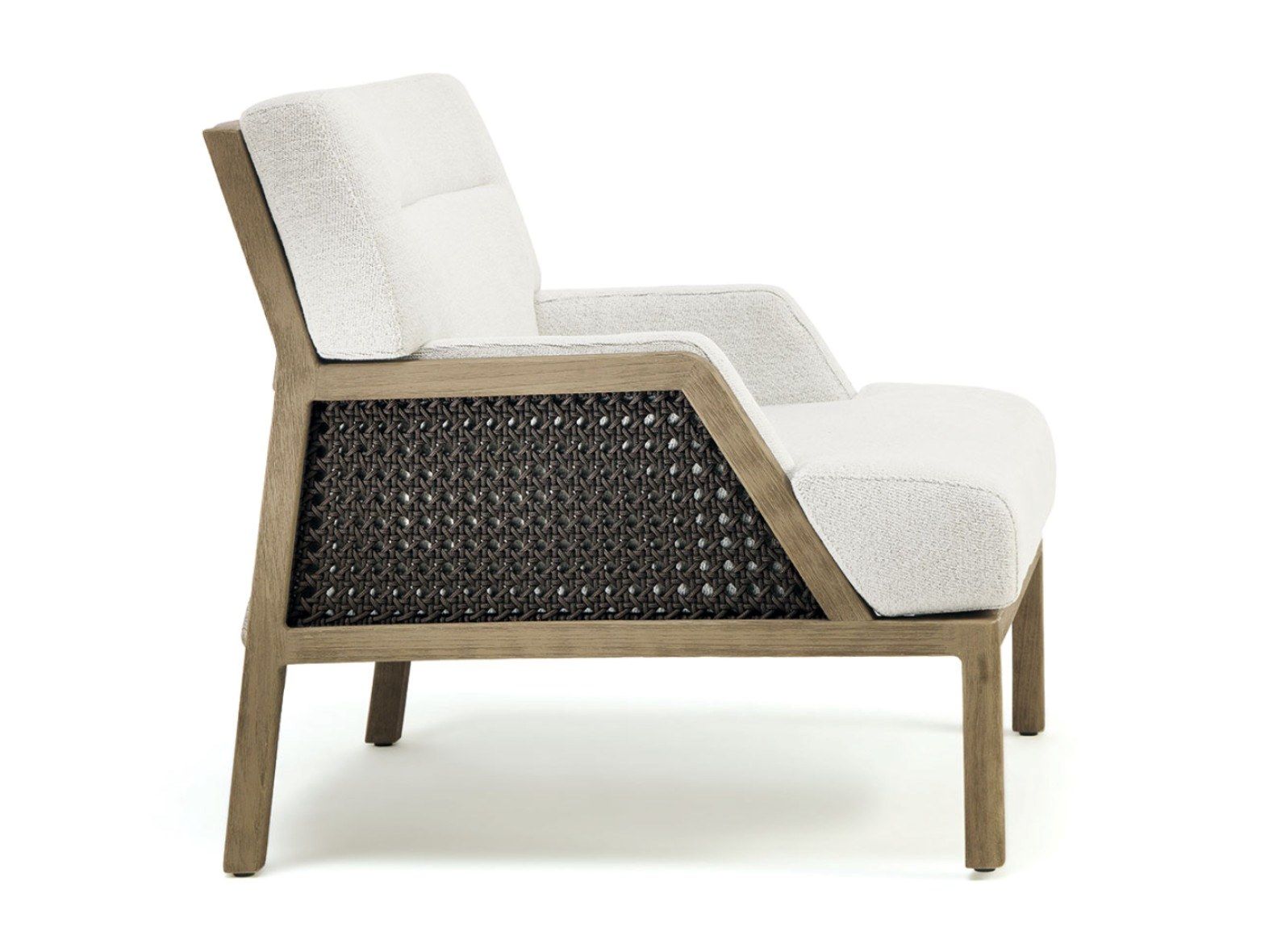 GRAND LIFE Bergère garden armchair with armrests By Ethimo | design ...