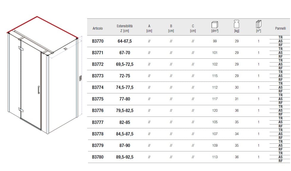 GRAND POLARIS | Box doccia in vetro temperato Box doccia in vetro ...