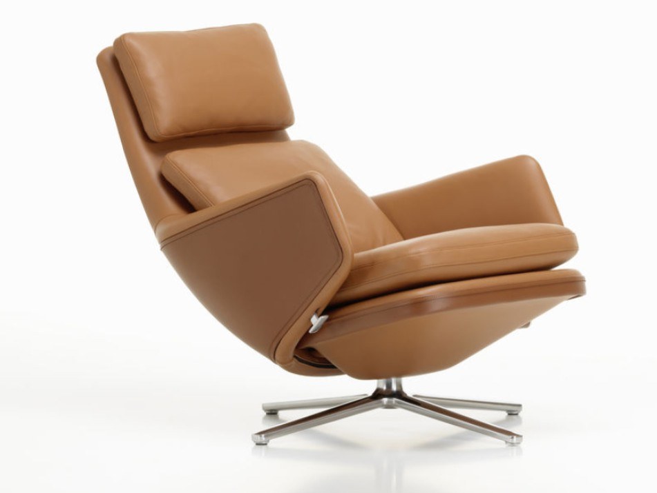 GRAND RELAX | Leather armchair By Vitra design Antonio Citterio