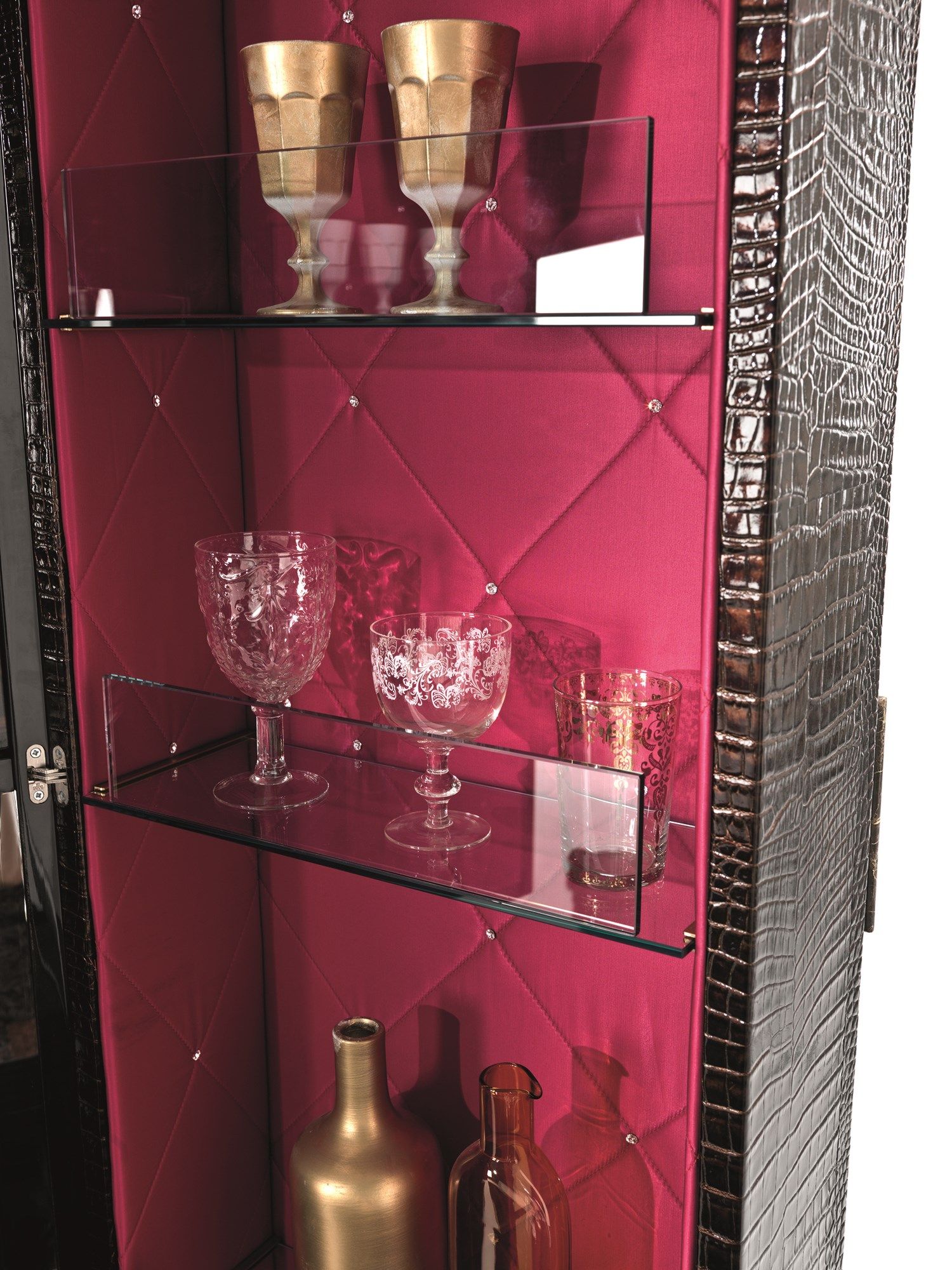 Wooden bar cabinet GRANDEUR By Longhi design Giuseppe Viganò