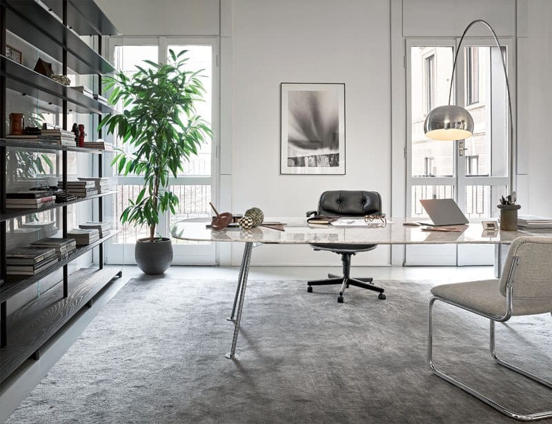 GRASSHOPPER Rectangular natural stone meeting table By Knoll | design ...