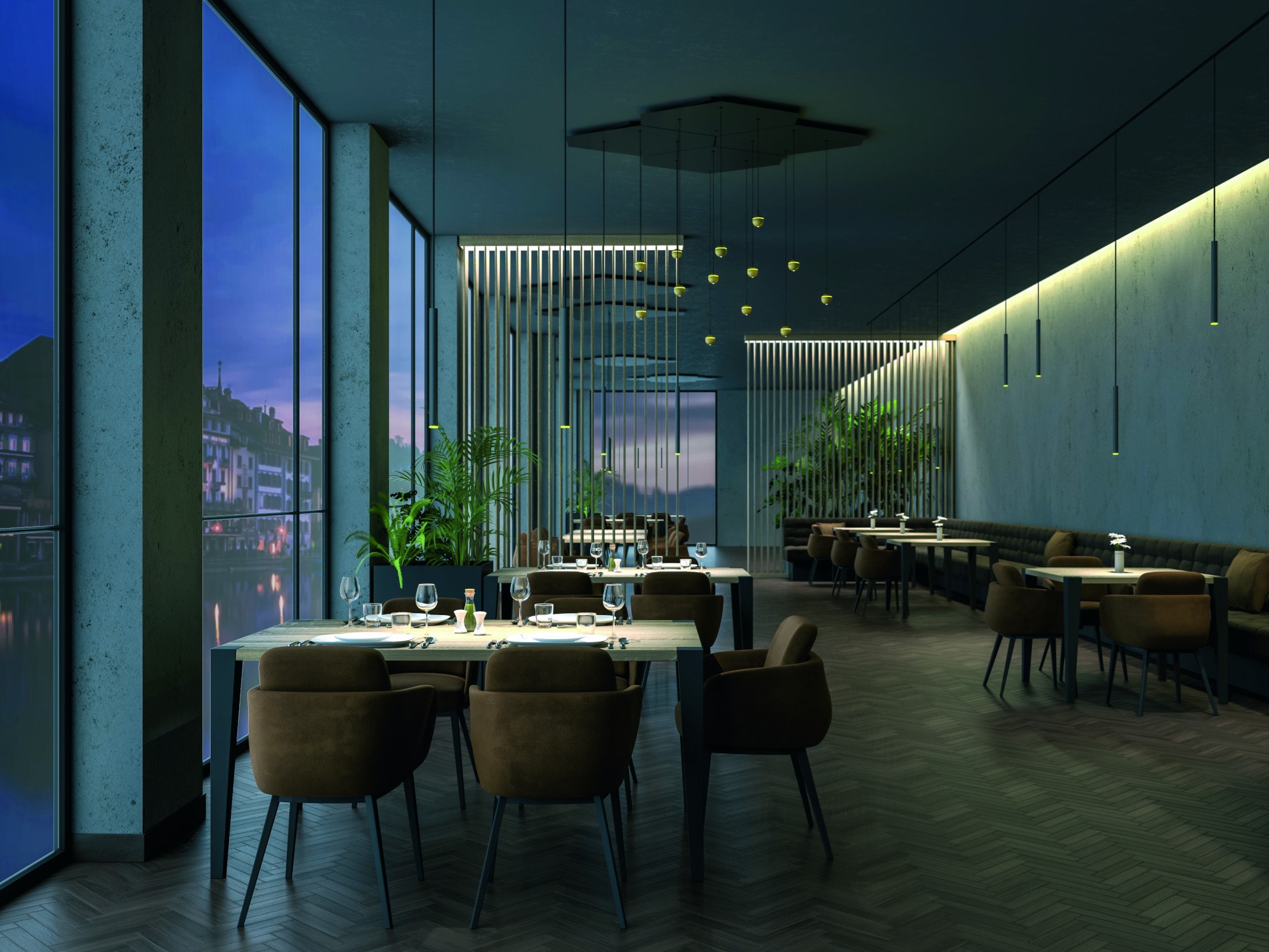 GRAVITY LIFT Ceiling mounted linear lighting profile By PROLICHT