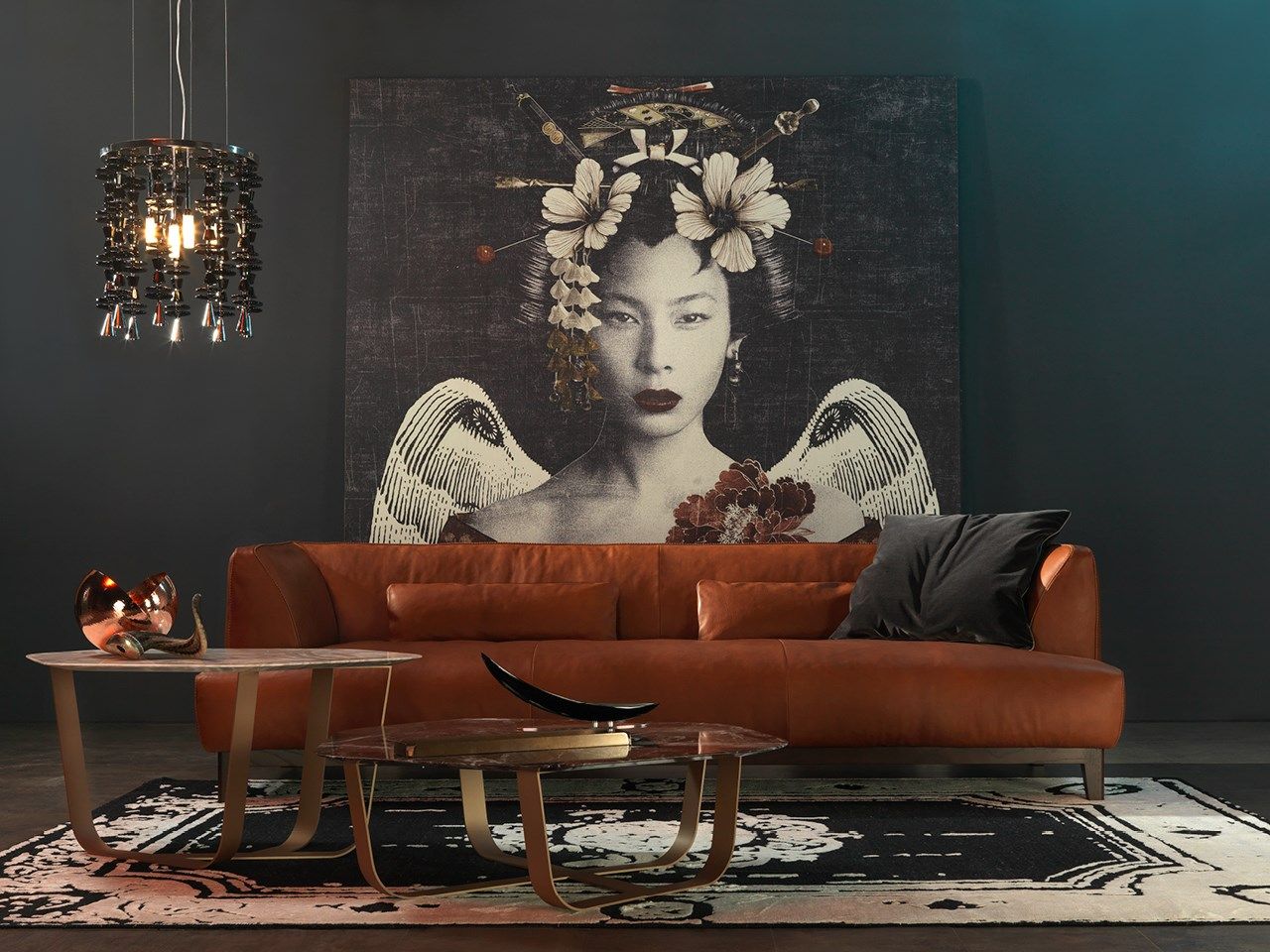 GREG Leather sofa By Borzalino | design Carlo Bimbi