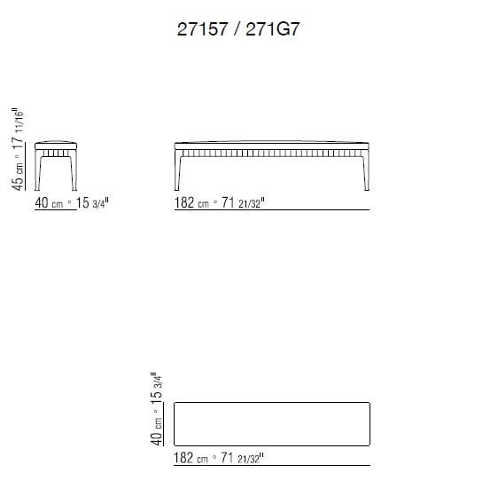 GREGORY | Bench Gregory Collection By Flexform design Antonio Citterio